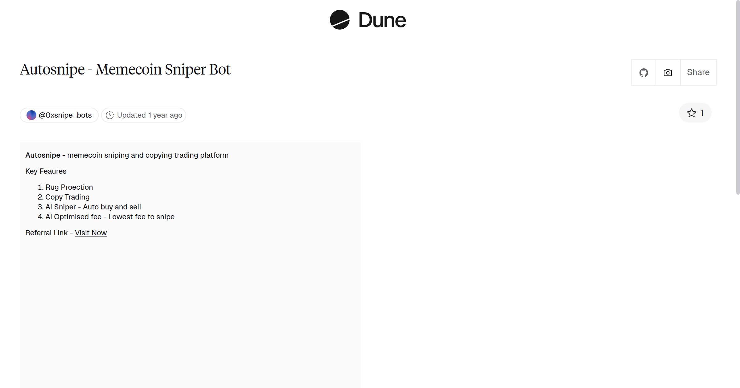 Autosnipe - Memecoin Sniper Bot
