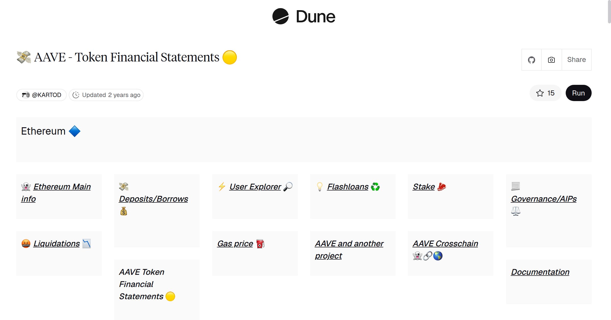 💸 AAVE - Token Financial Statements 🟡