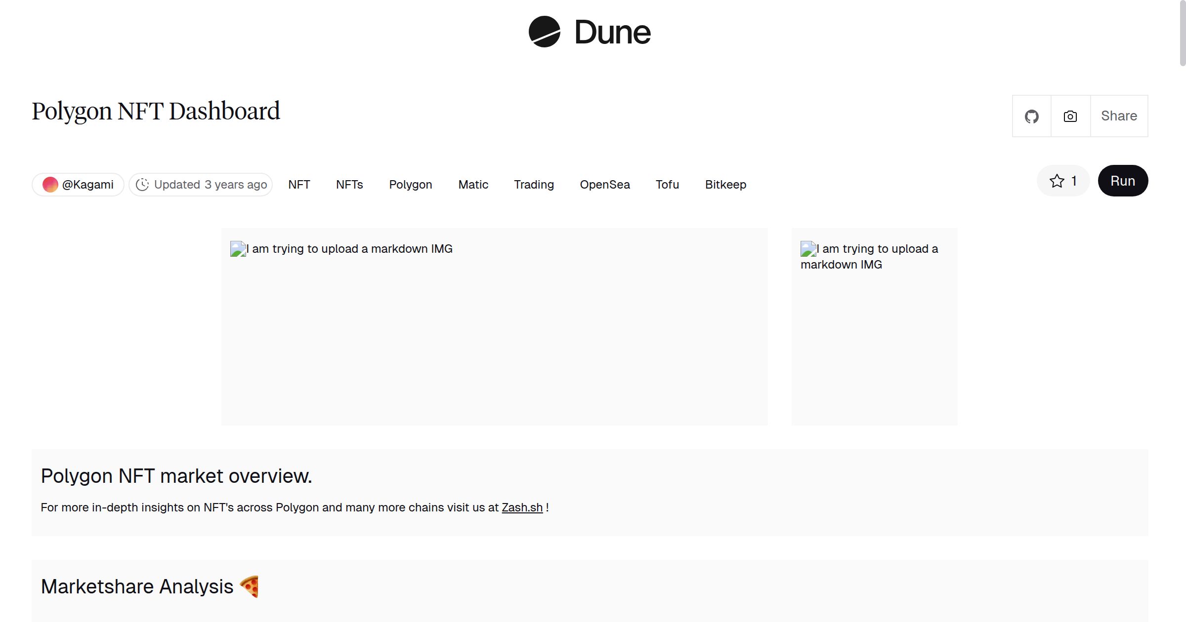 Polygon NFT Dashboard