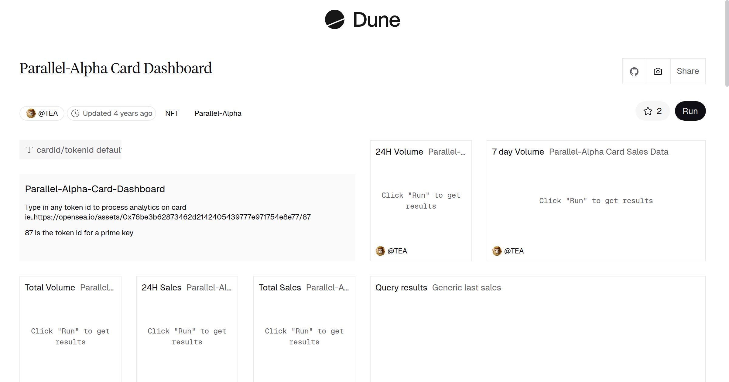 Parallel-Alpha Card Dashboard