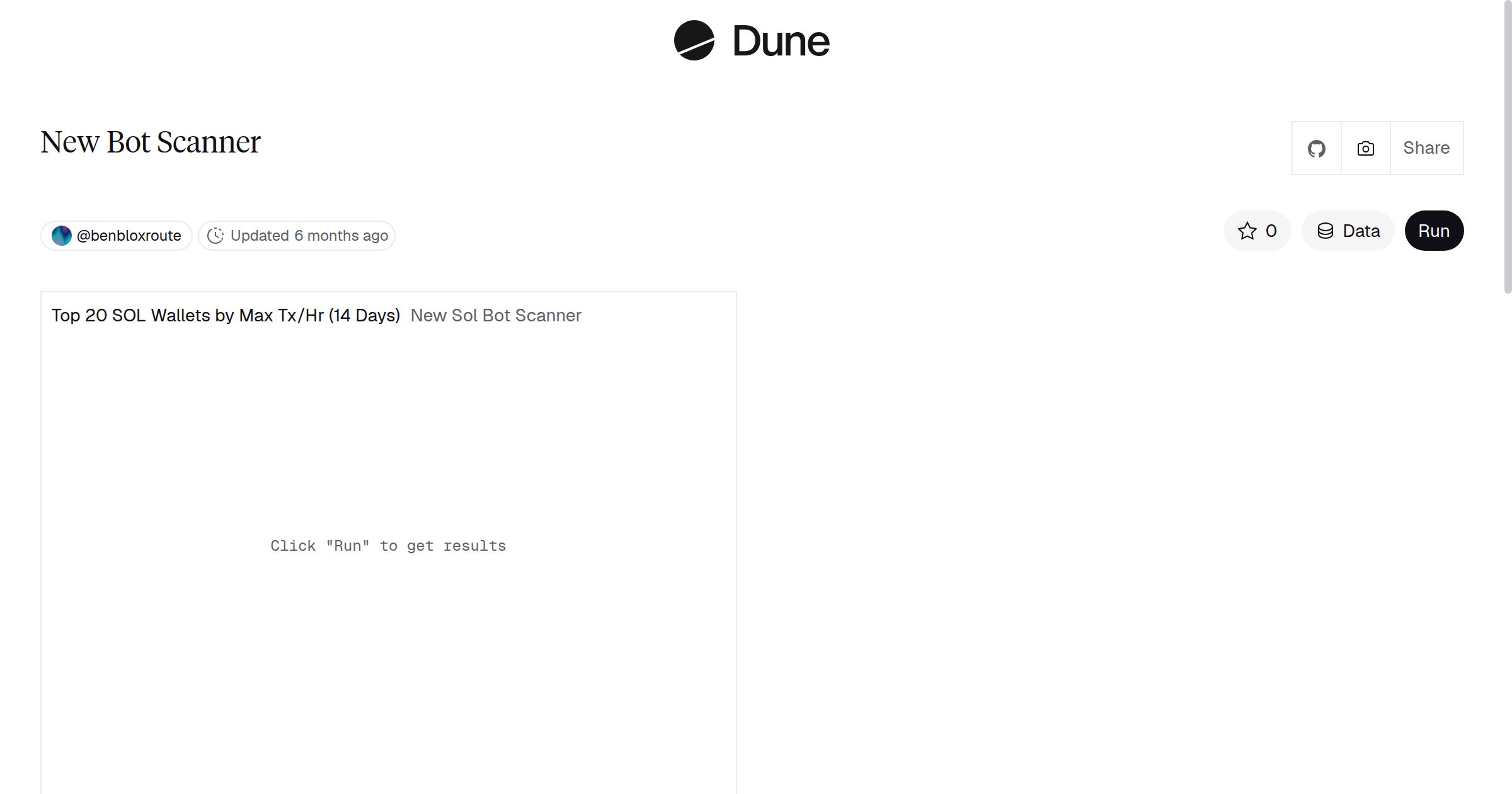 New Bot Scanner