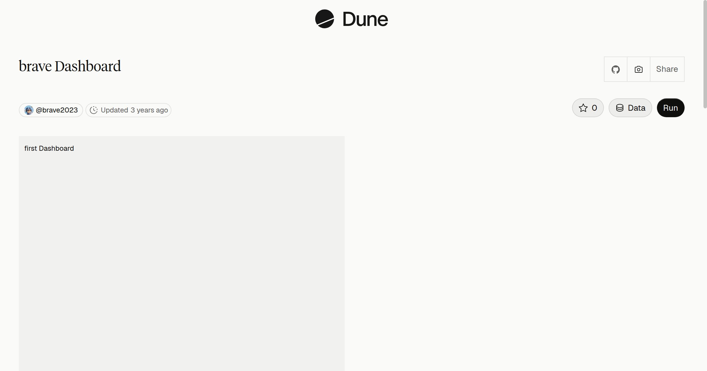 brave Dashboard | Dune