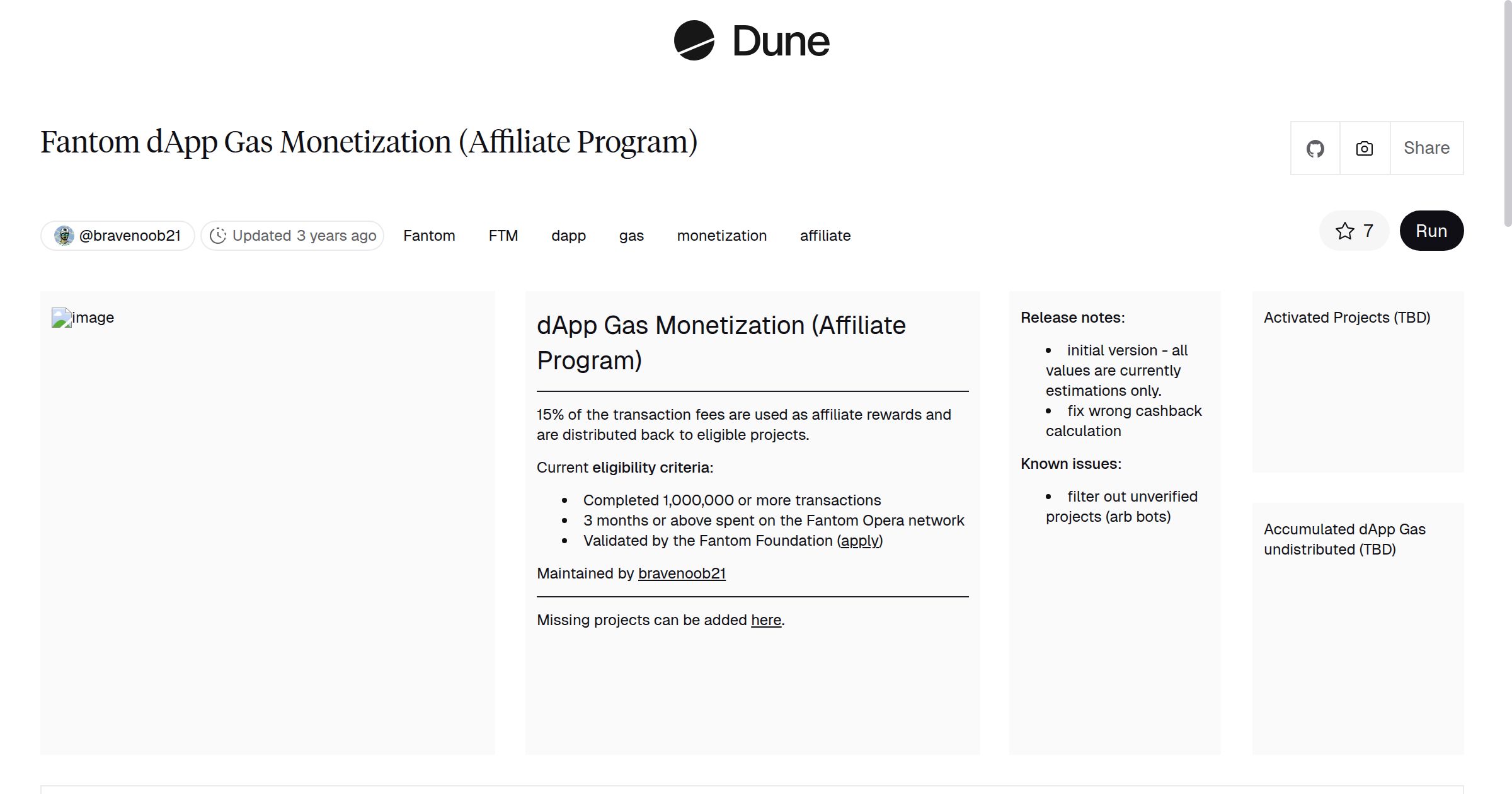 Fantom dApp Gas Monetization (Affiliate Program)