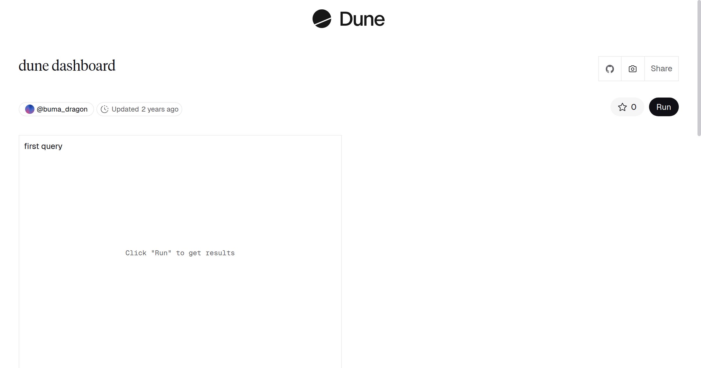 dune dashboard