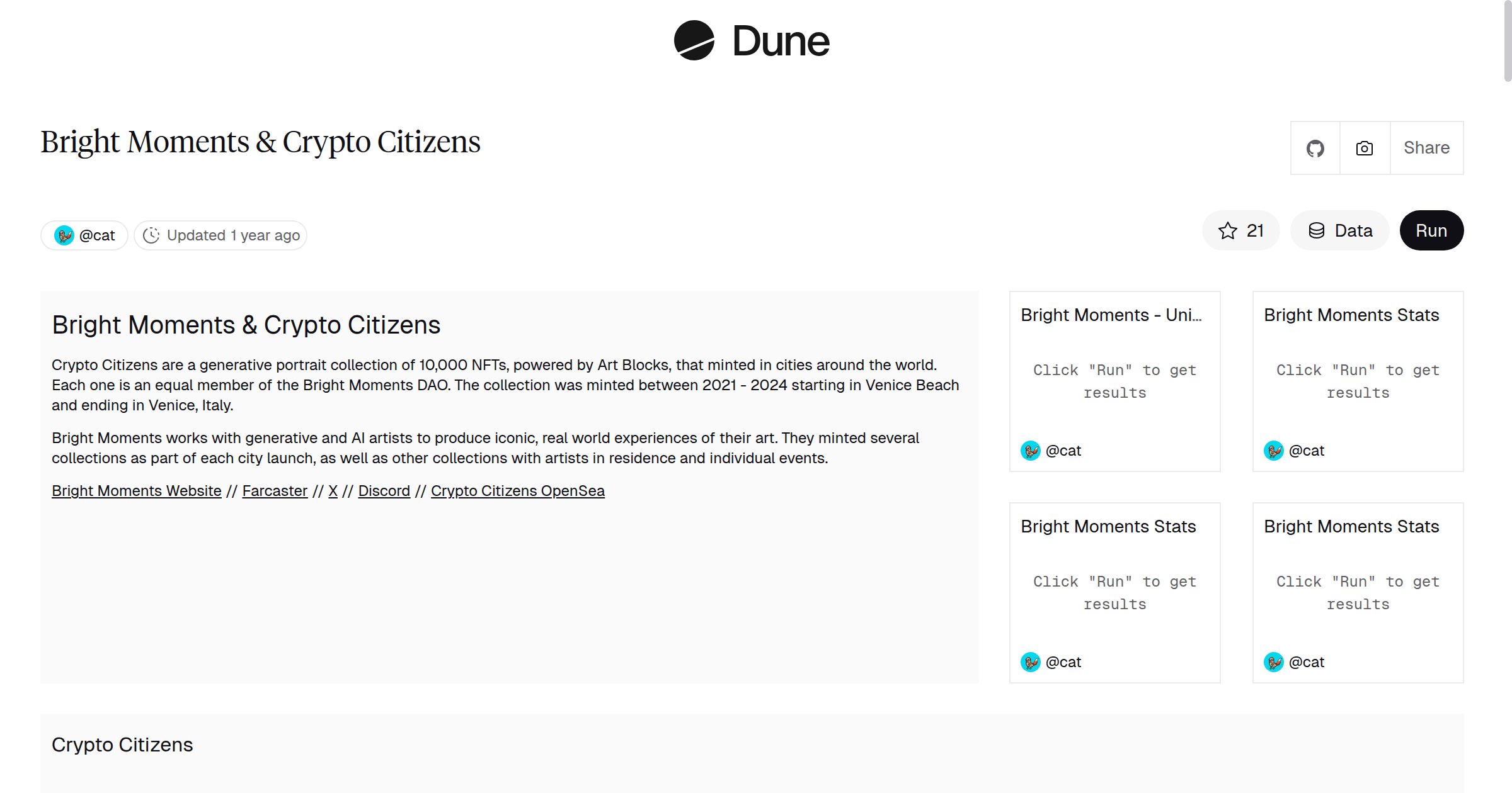 Bright Moments & Crypto Citizens
