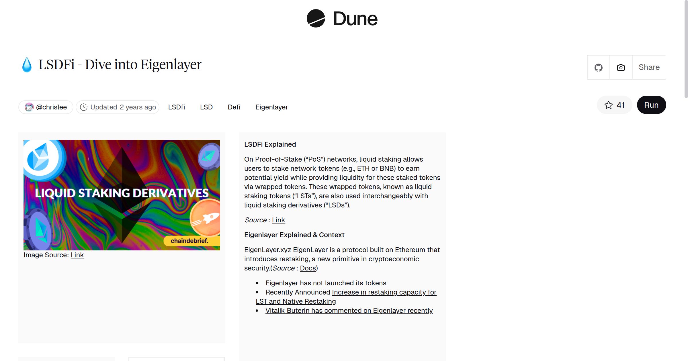💧 LSDFi - Dive into Eigenlayer