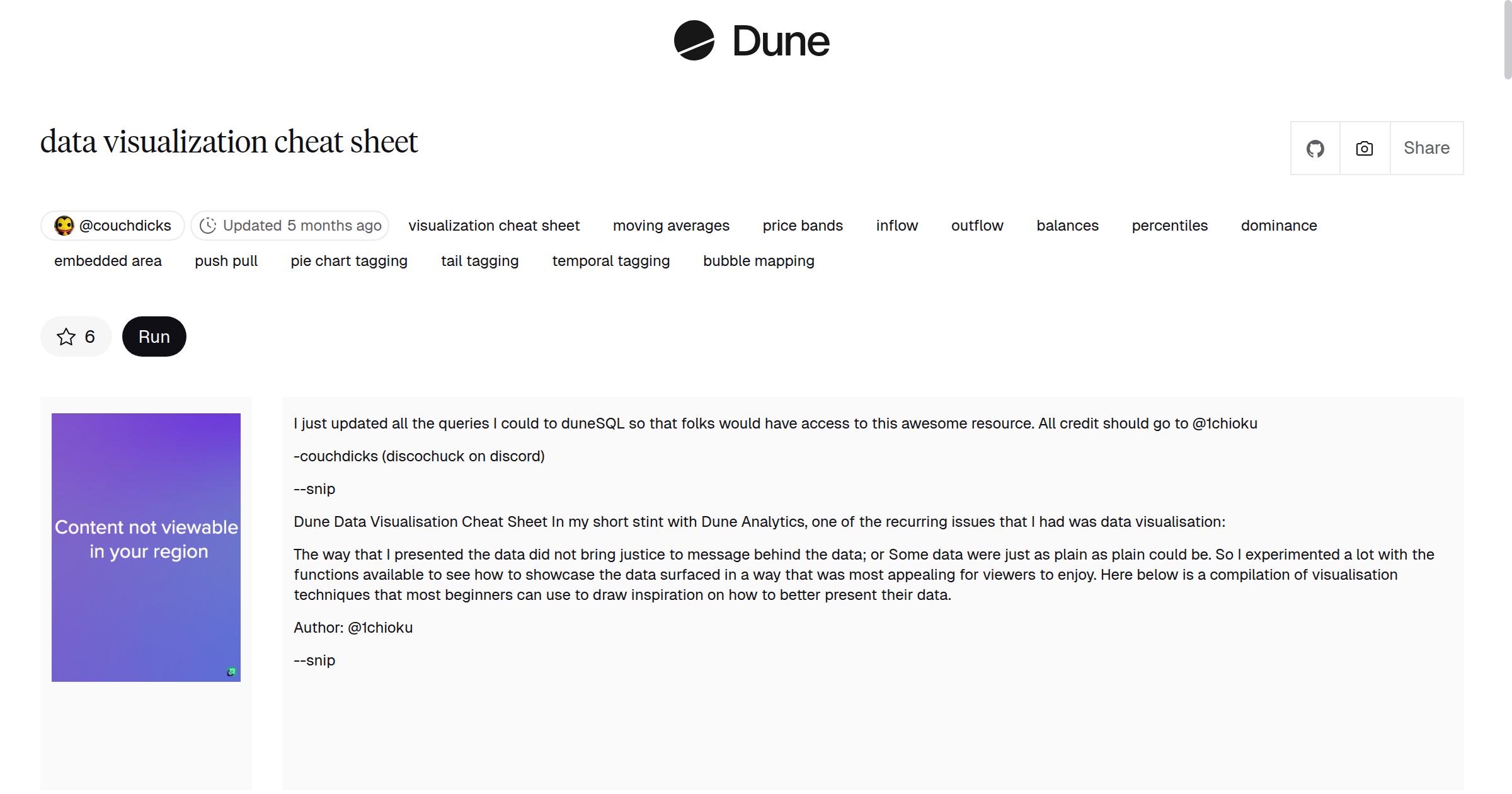 data visualization cheat sheet