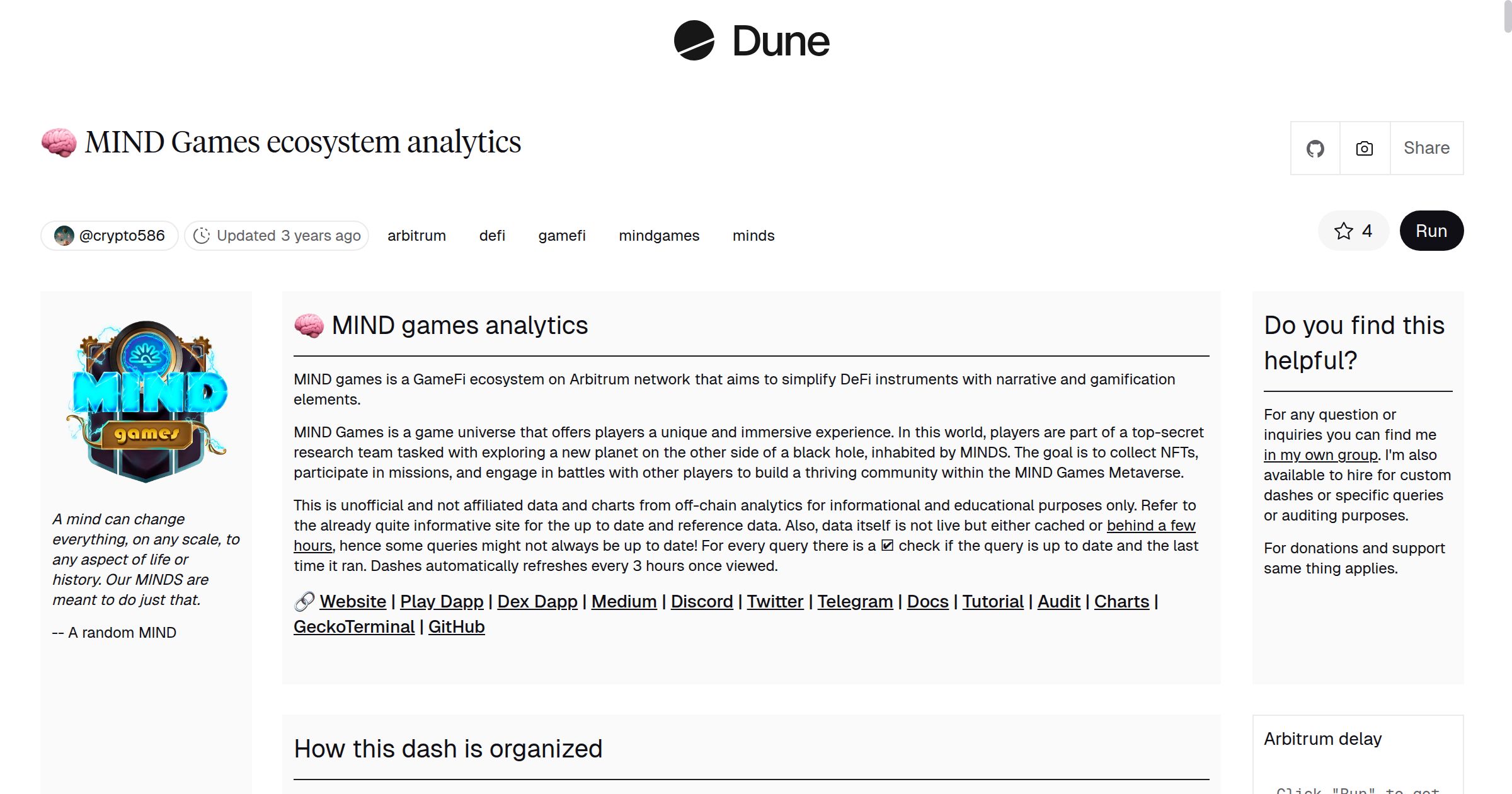 🧠 MIND Games ecosystem analytics