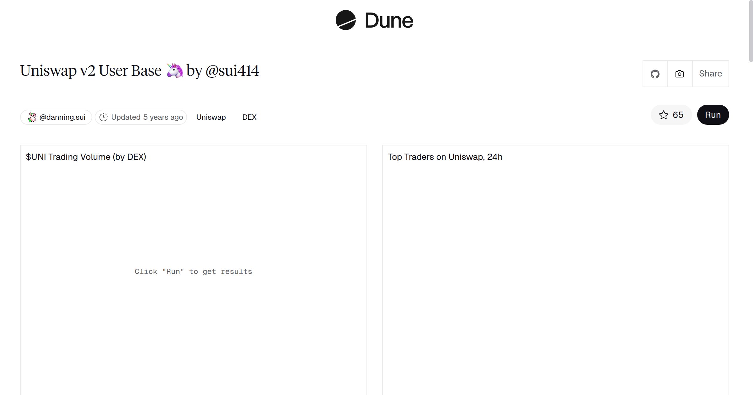 Uniswap v2 User Base 🦄️ by @sui414