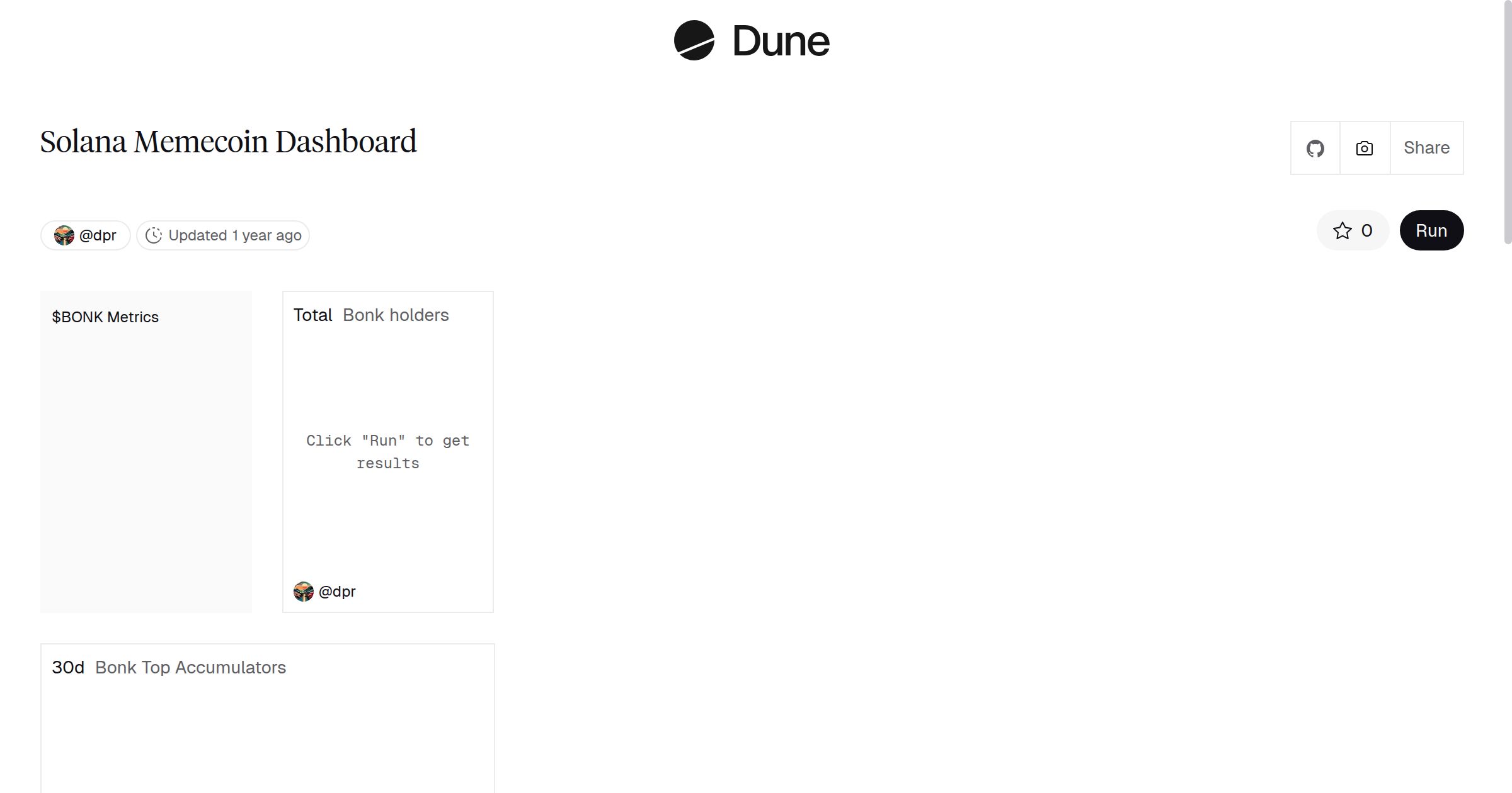 Solana Memecoin Dashboard