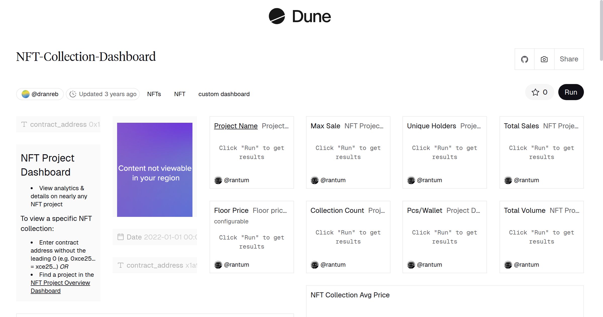 NFT-Collection-Dashboard