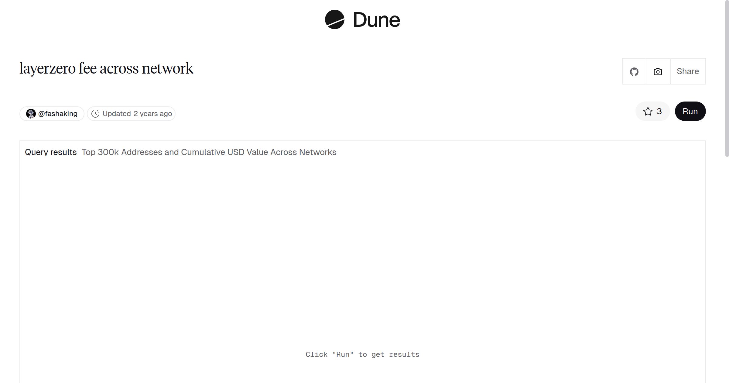 layerzero fee across network