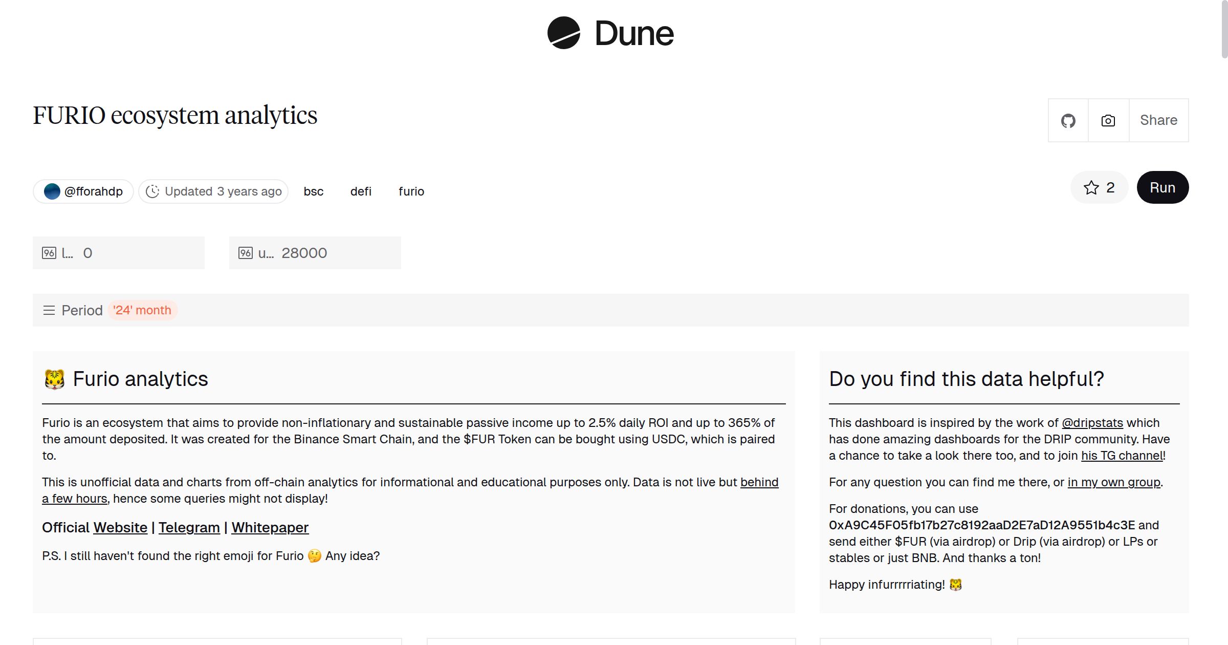 FURIO ecosystem analytics