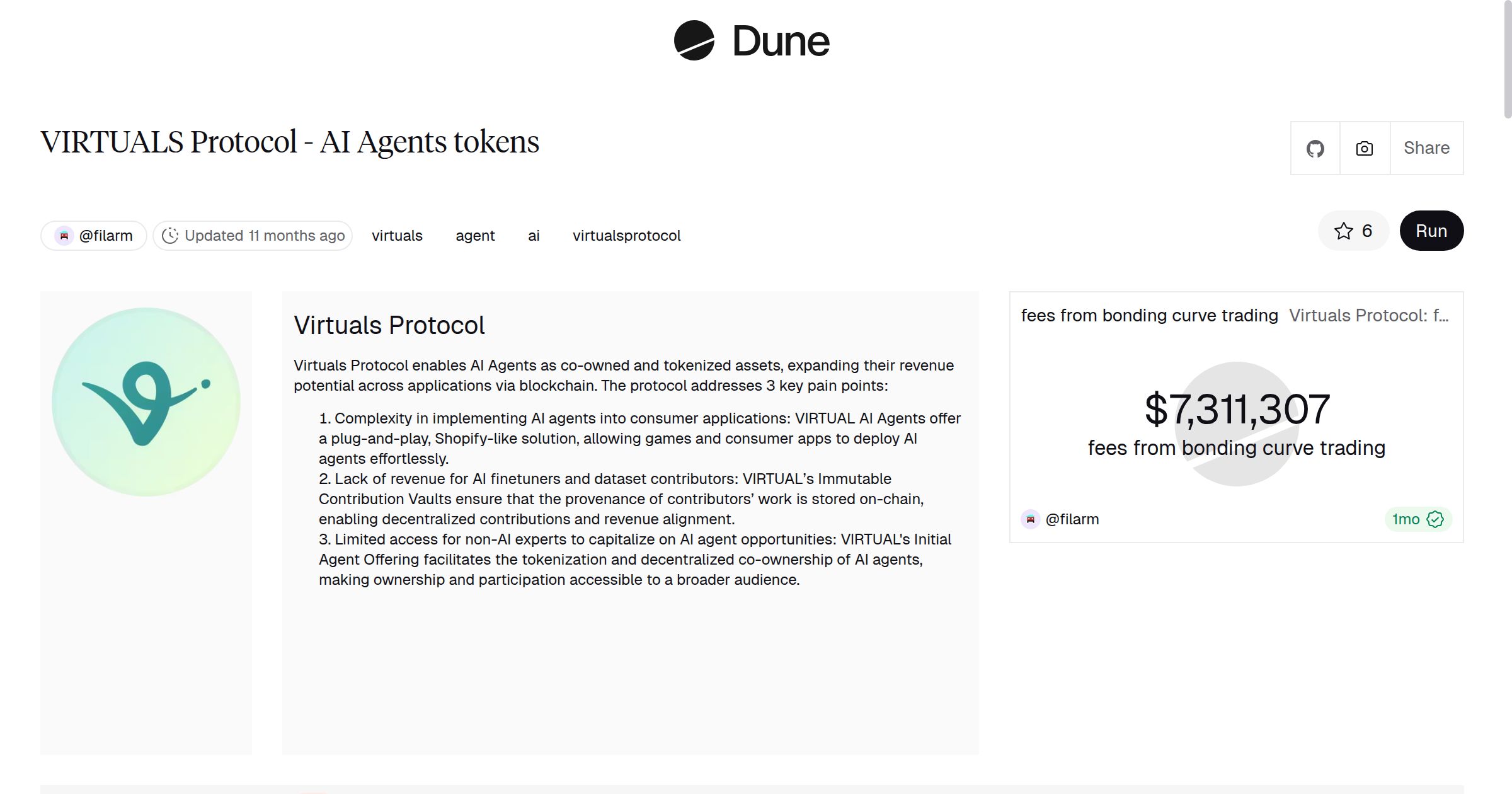 VIRTUALS Protocol - AI Agents tokens
