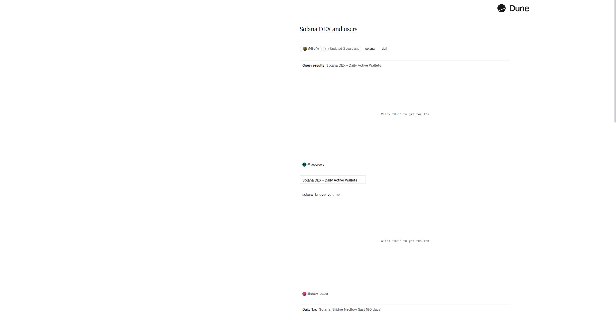 Solana DEX and users