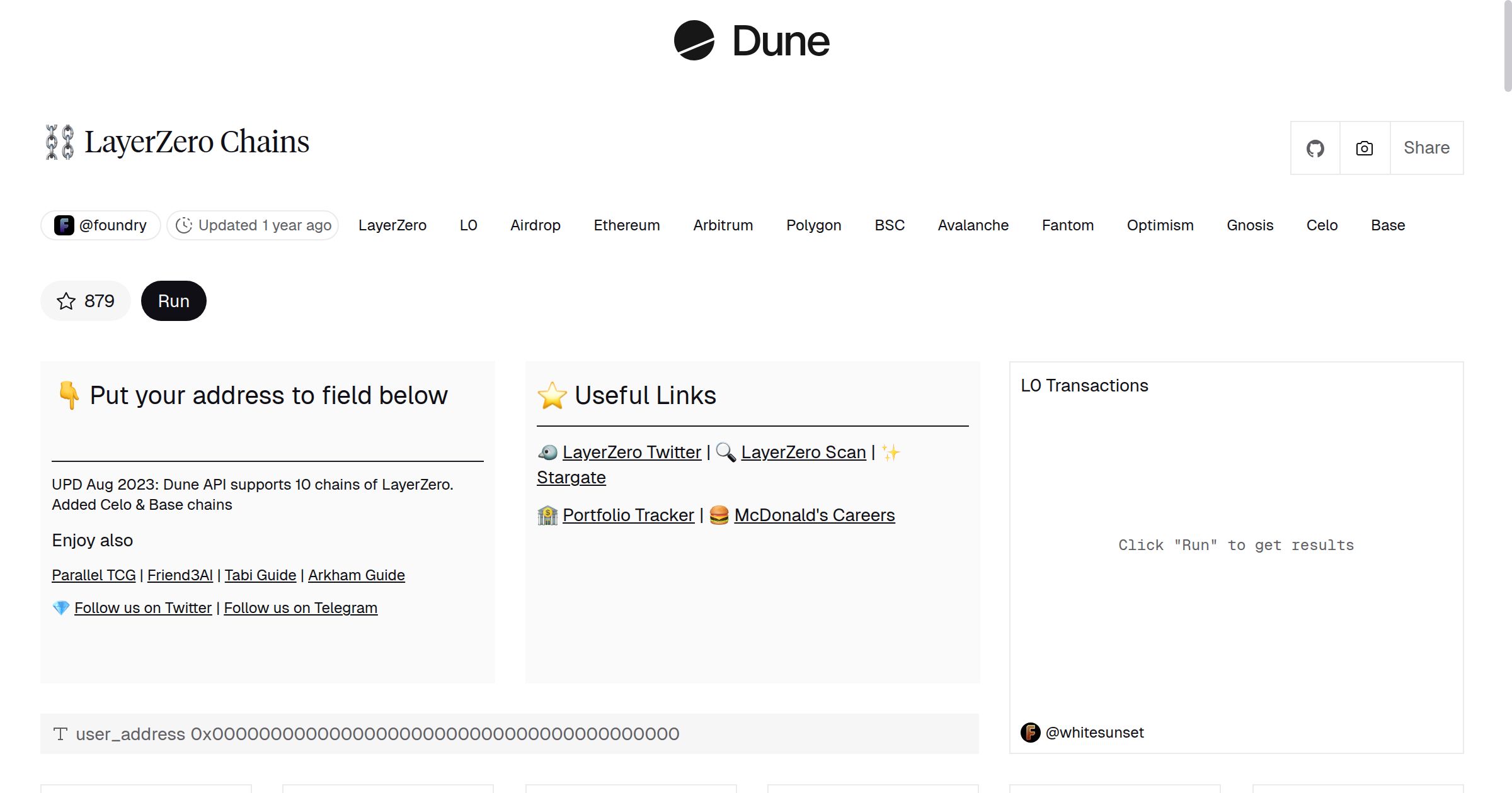 ⛓️ LayerZero Chains