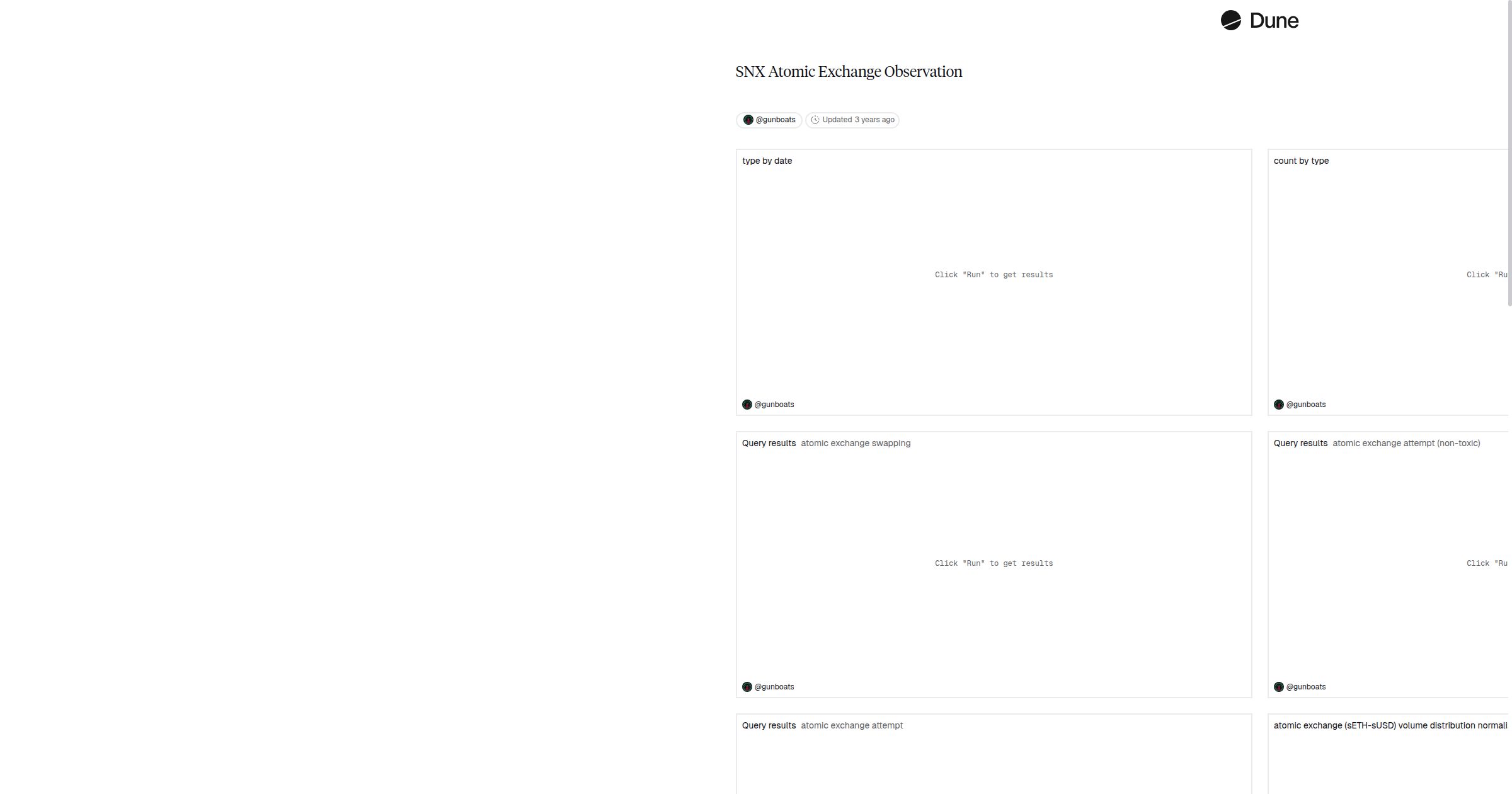 SNX Atomic Exchange Observation