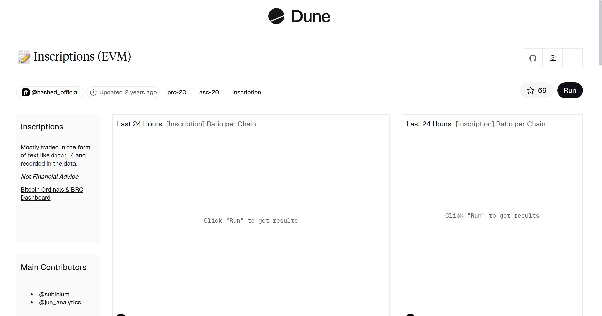 📝 Inscriptions (EVM)