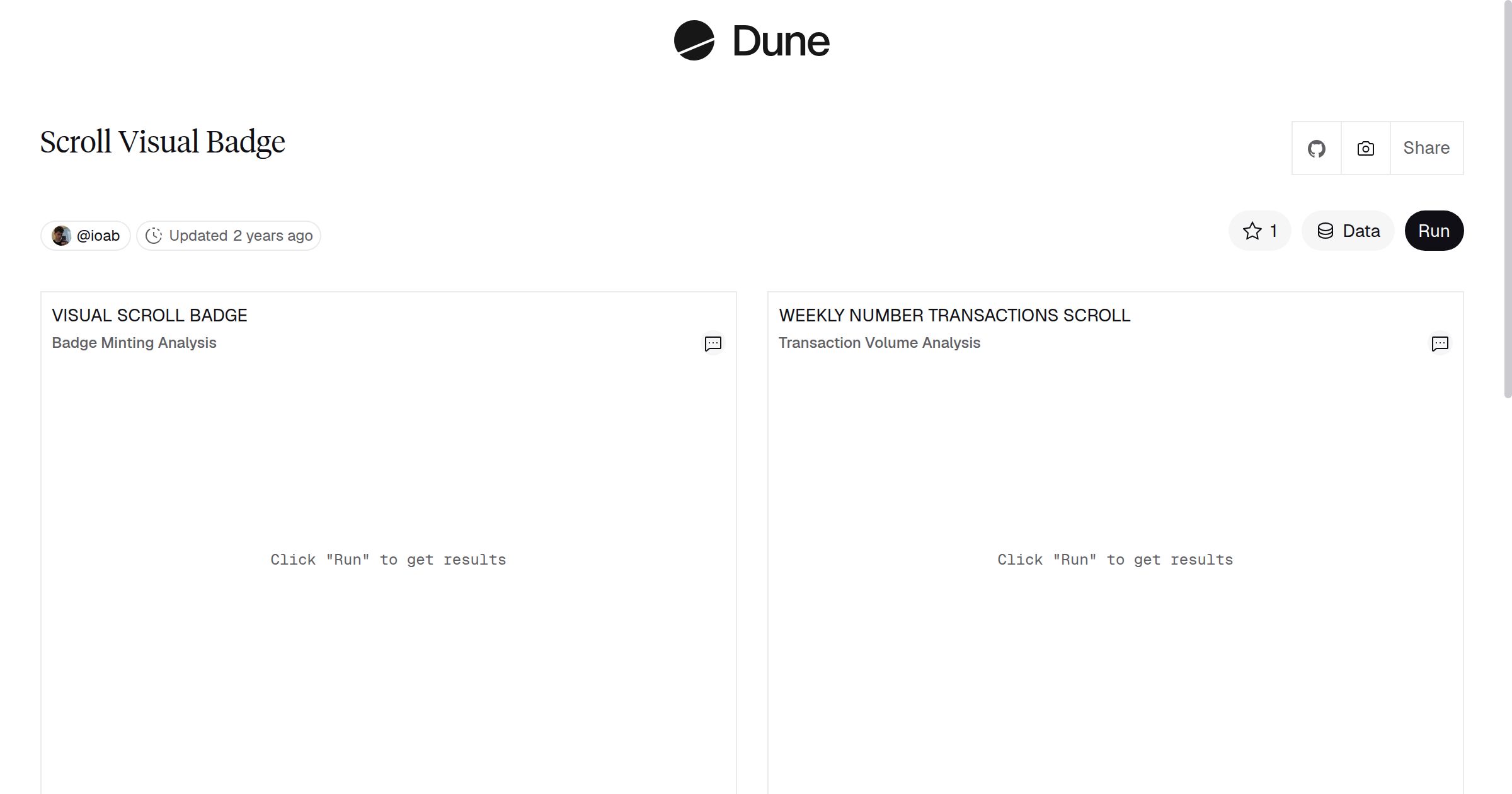 Scroll Visual Badge | Dune