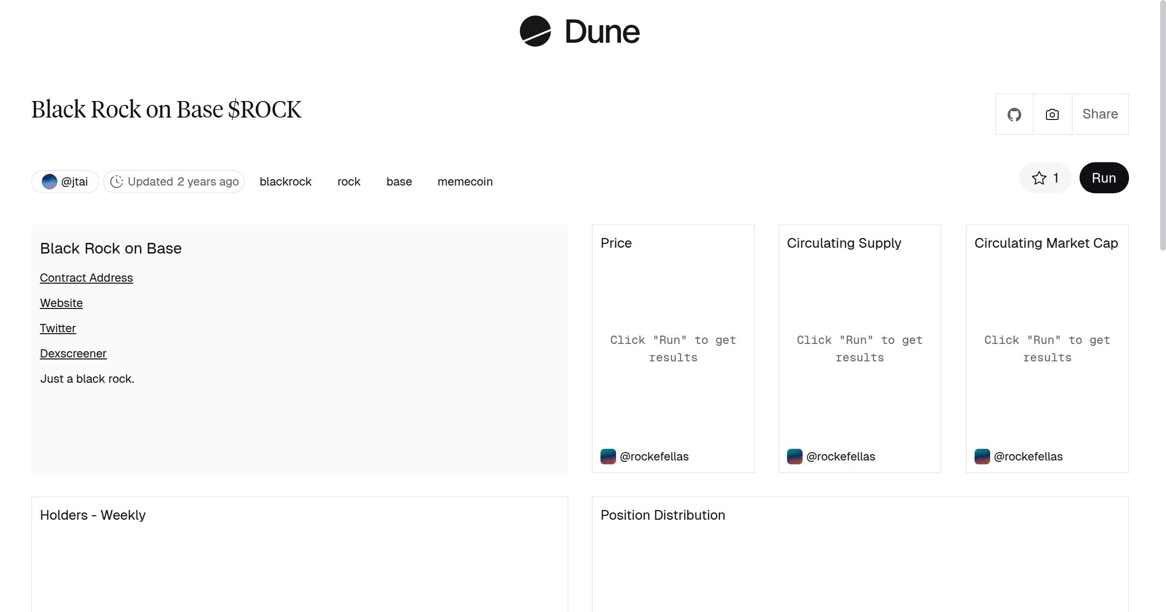 Black Rock on Base $ROCK