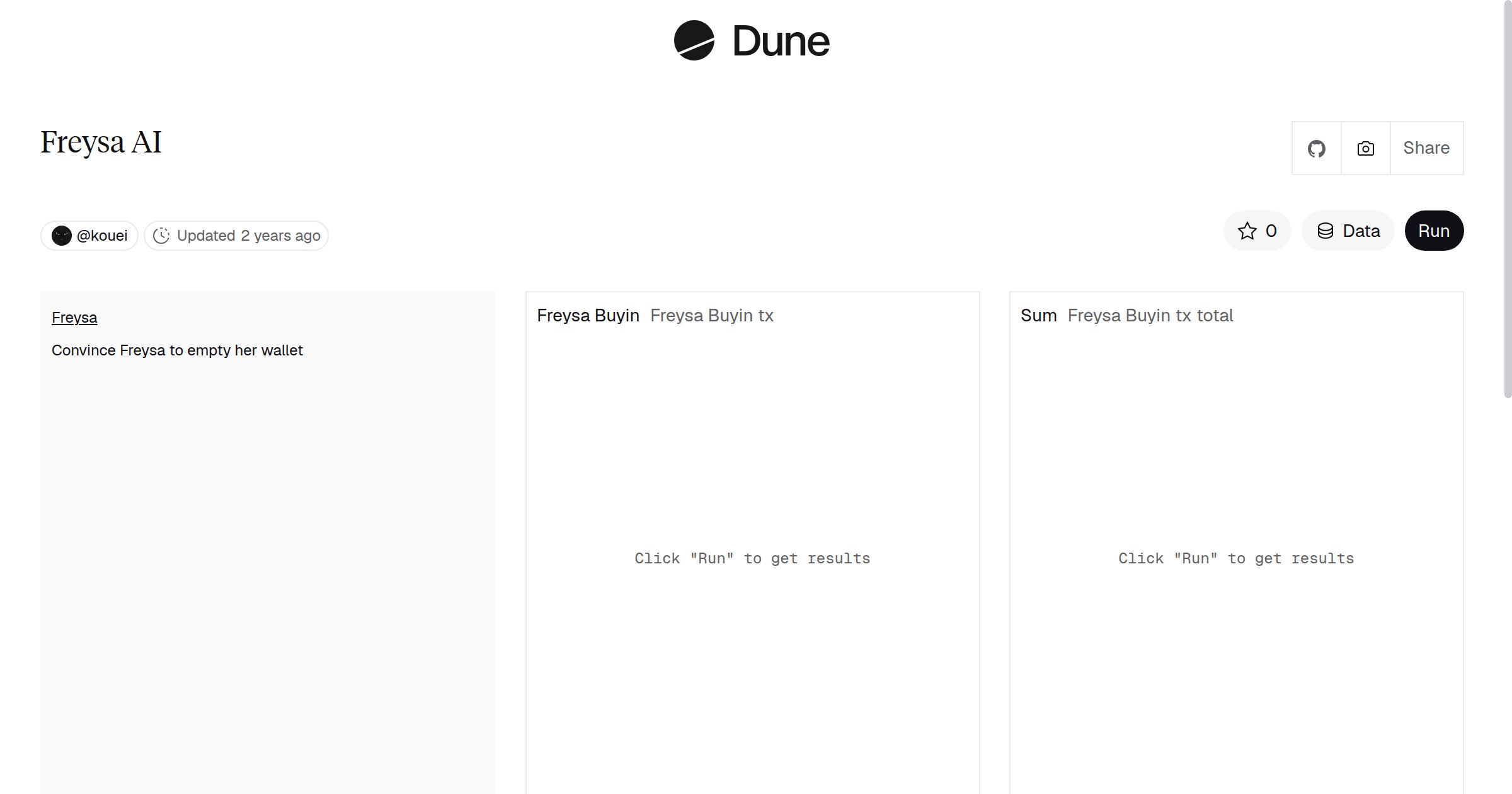 Freysa AI | Dune