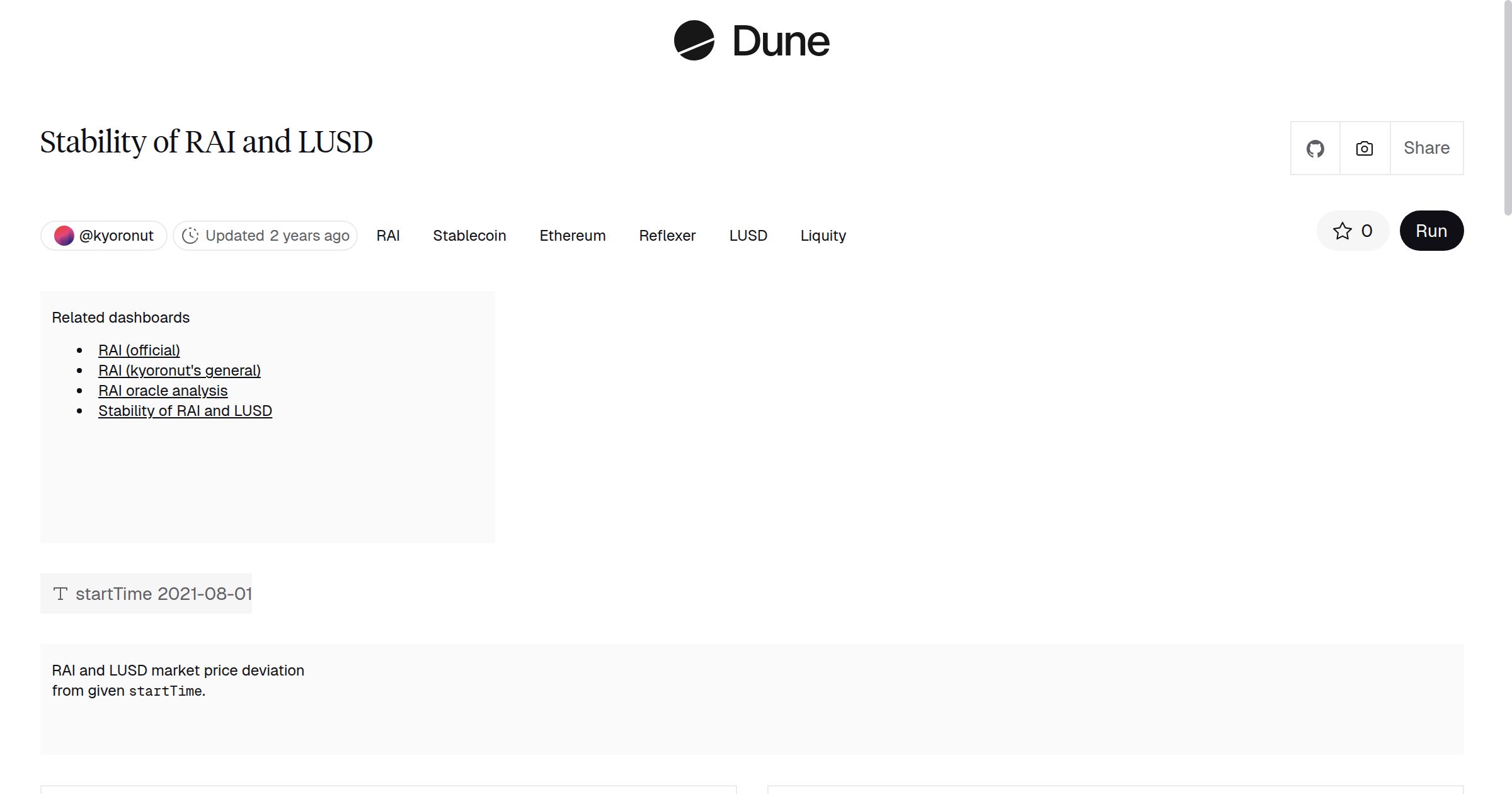 Stability of RAI and LUSD