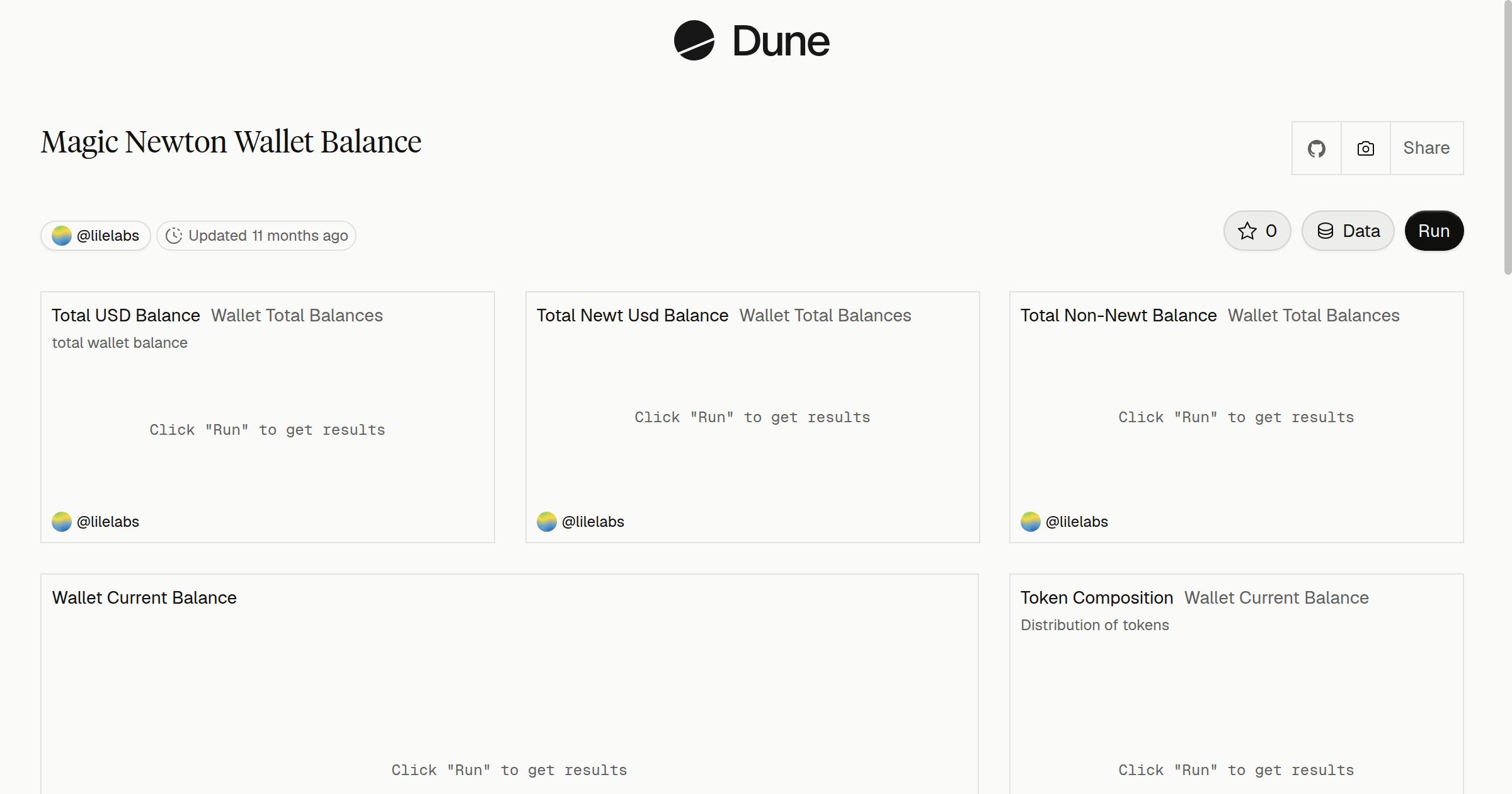 Magic Newton Wallet Balance | Dune