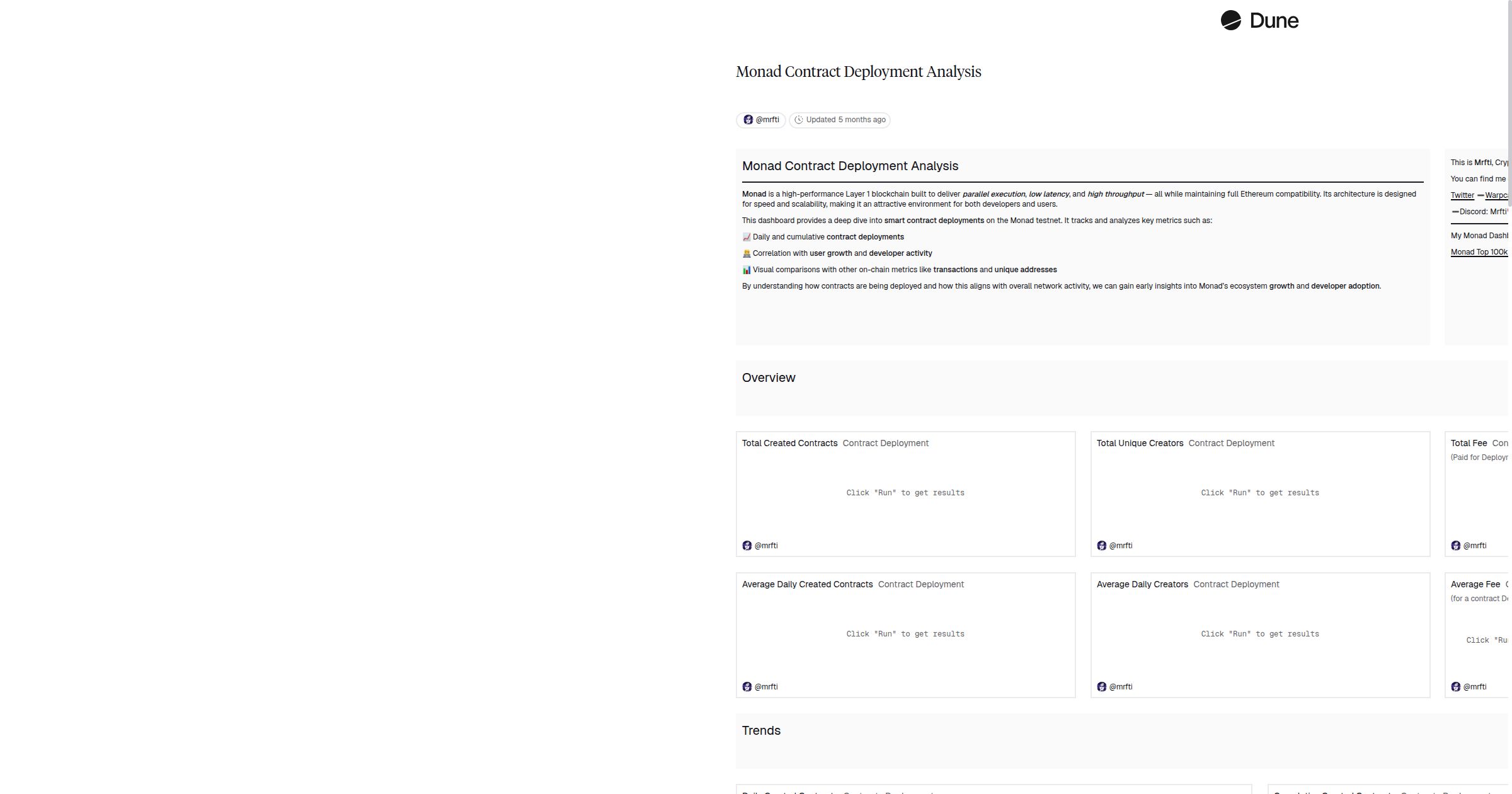 Monad Contract Deployment Analysis