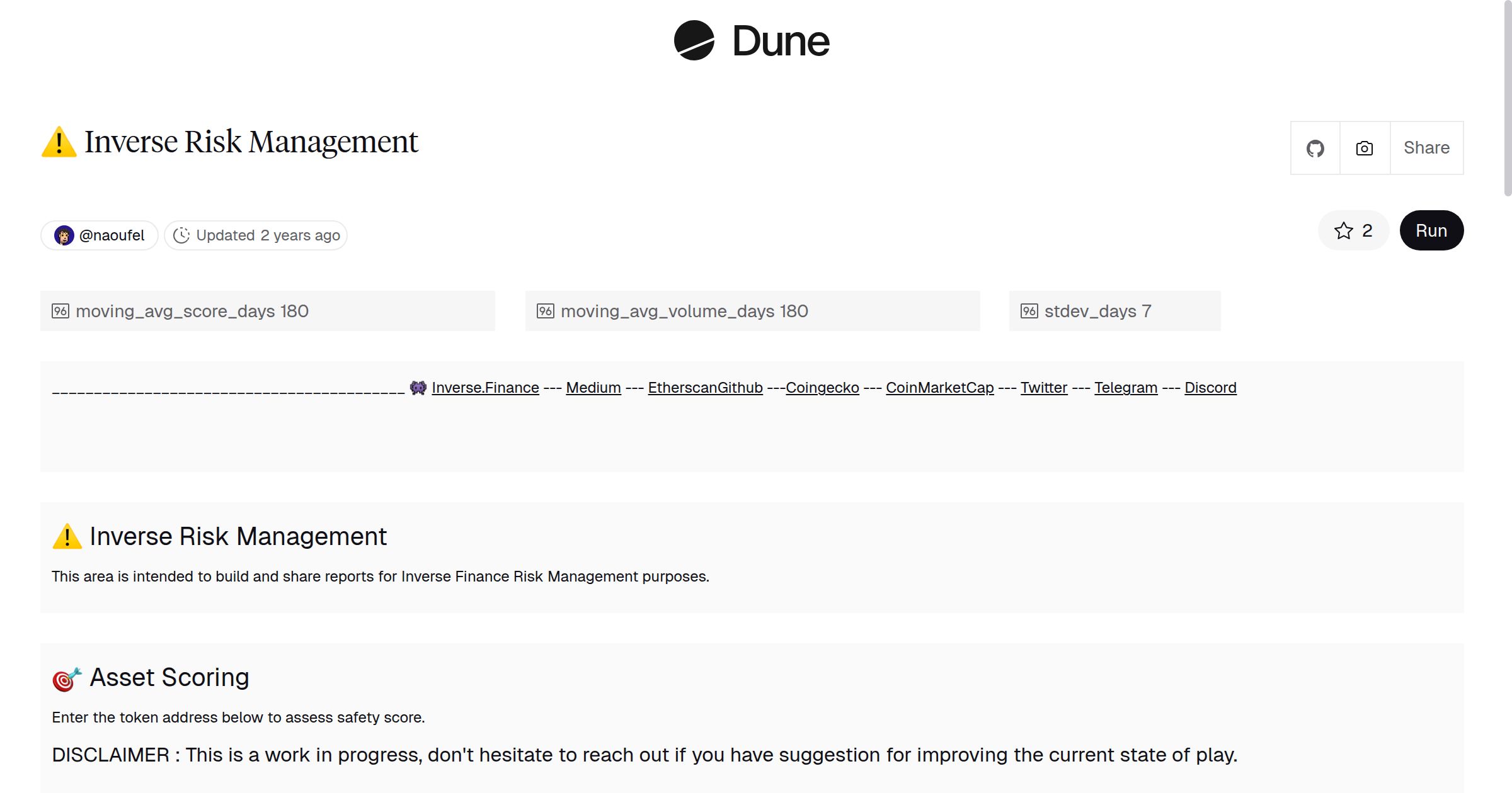 ⚠️ Inverse Risk Management