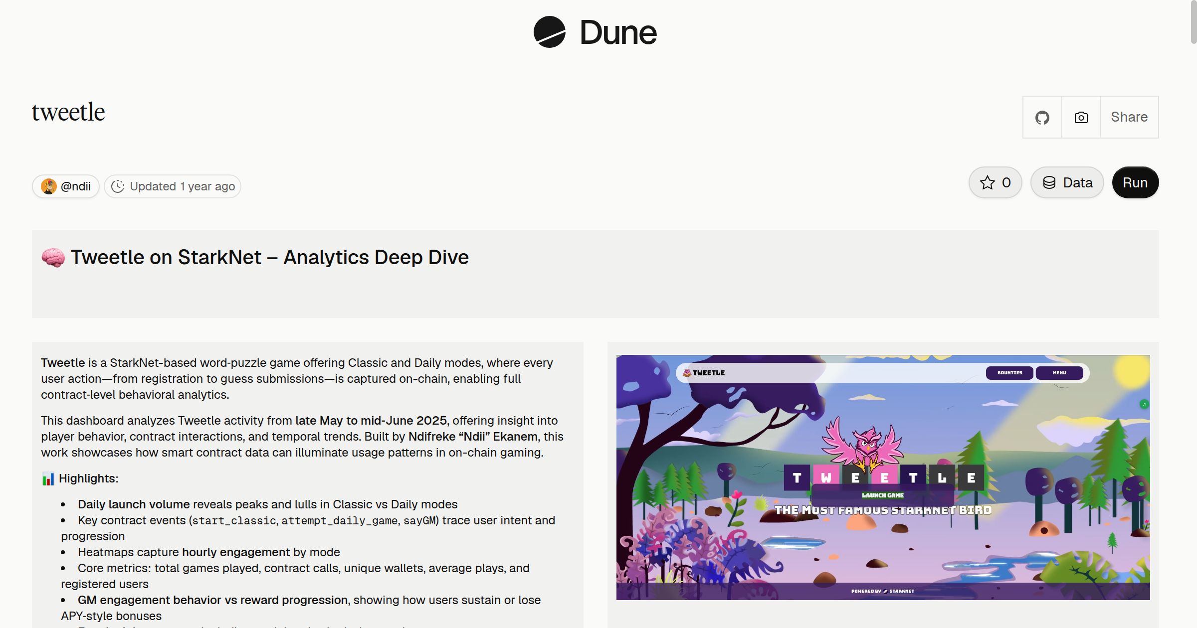 tweetle | Dune