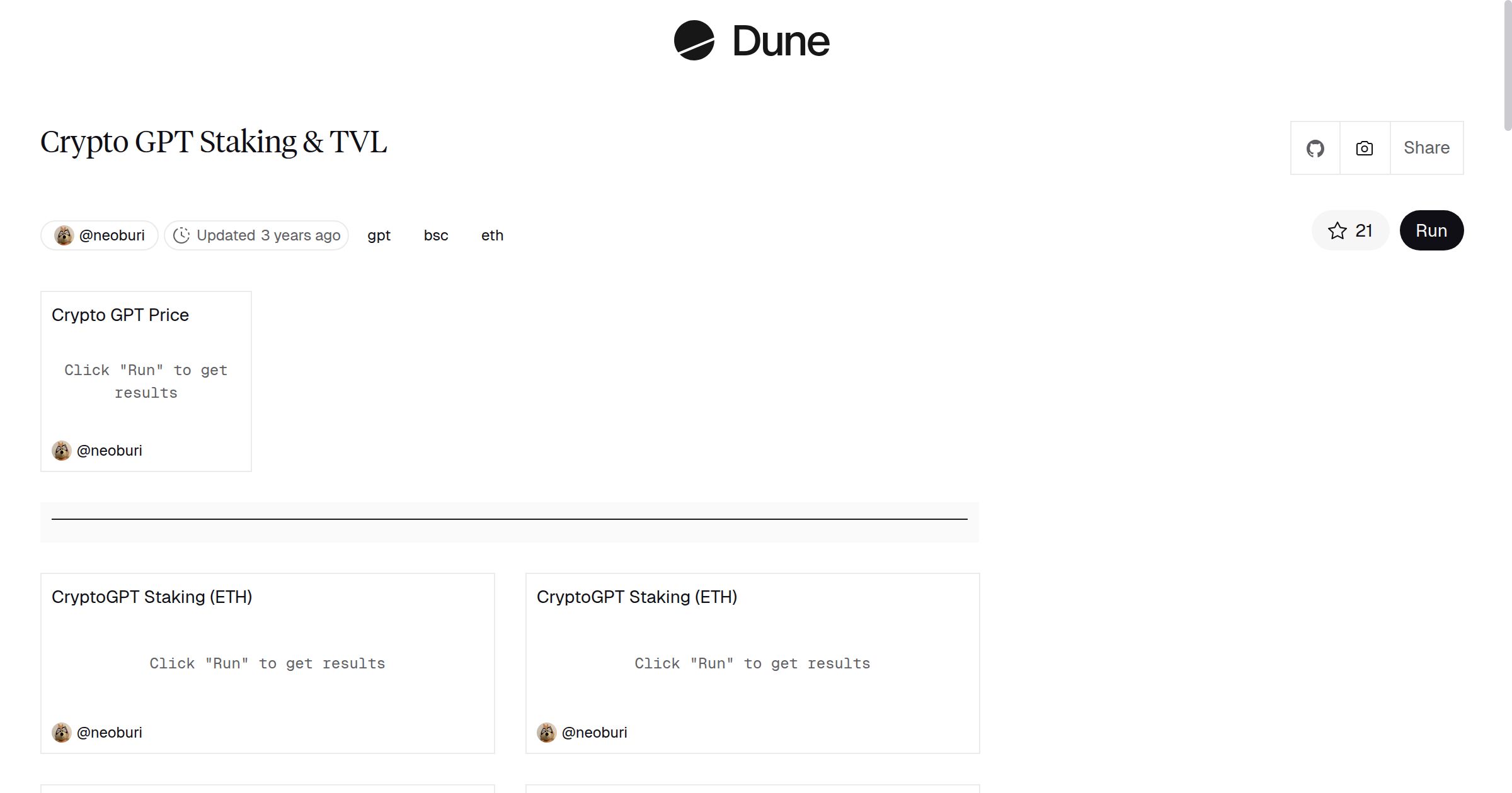 Crypto GPT Staking & TVL