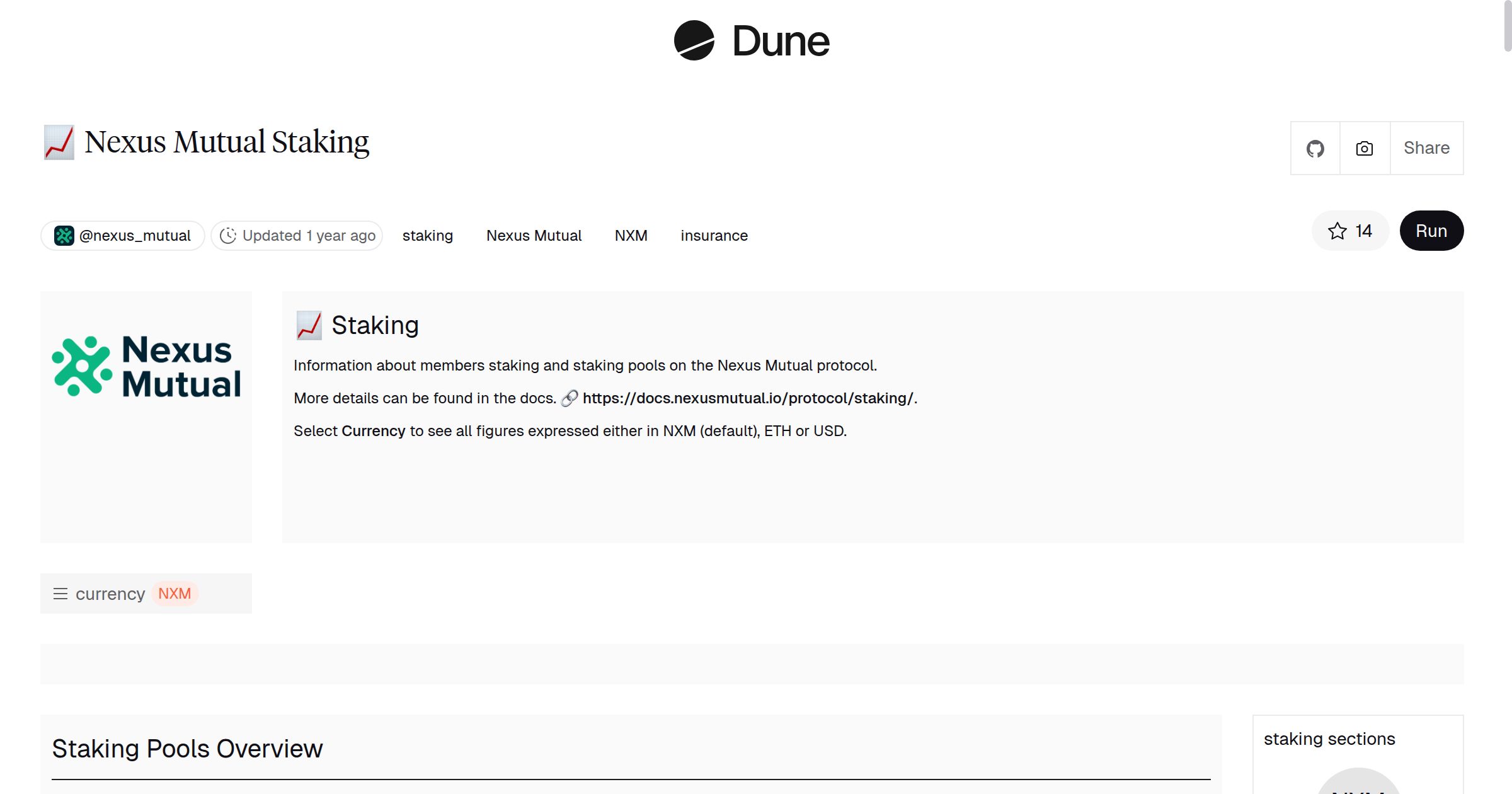 📈 Nexus Mutual Staking