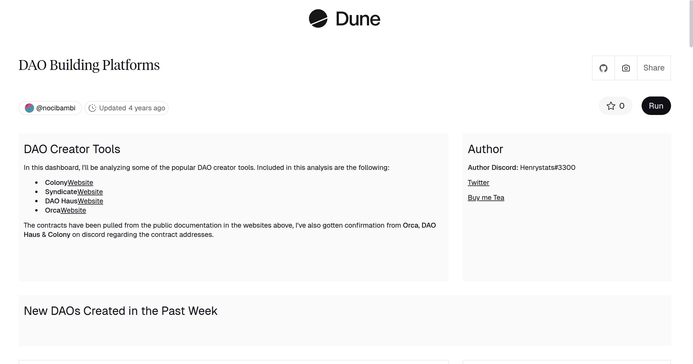 Dao Building Platforms