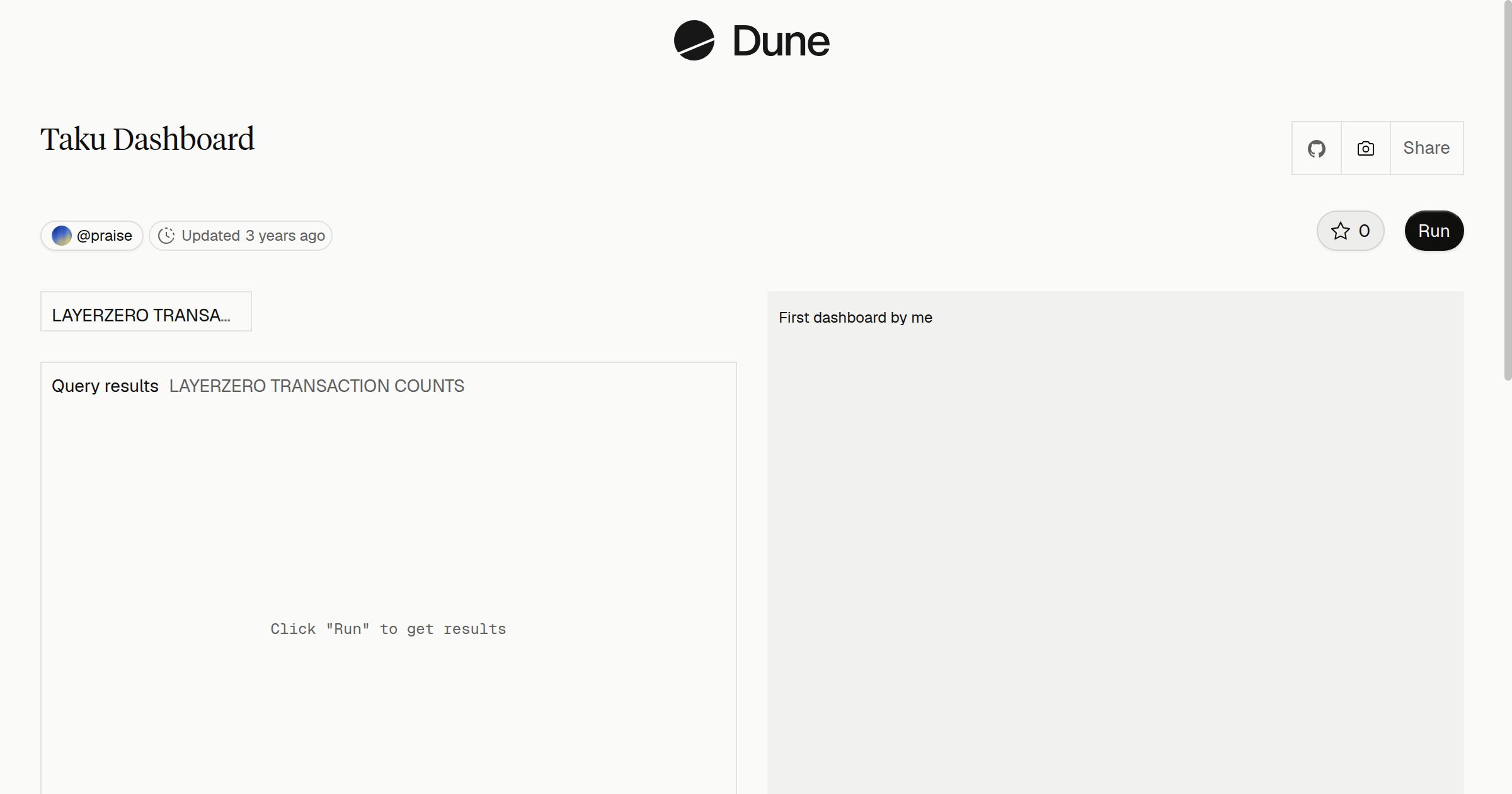 Taku Dashboard