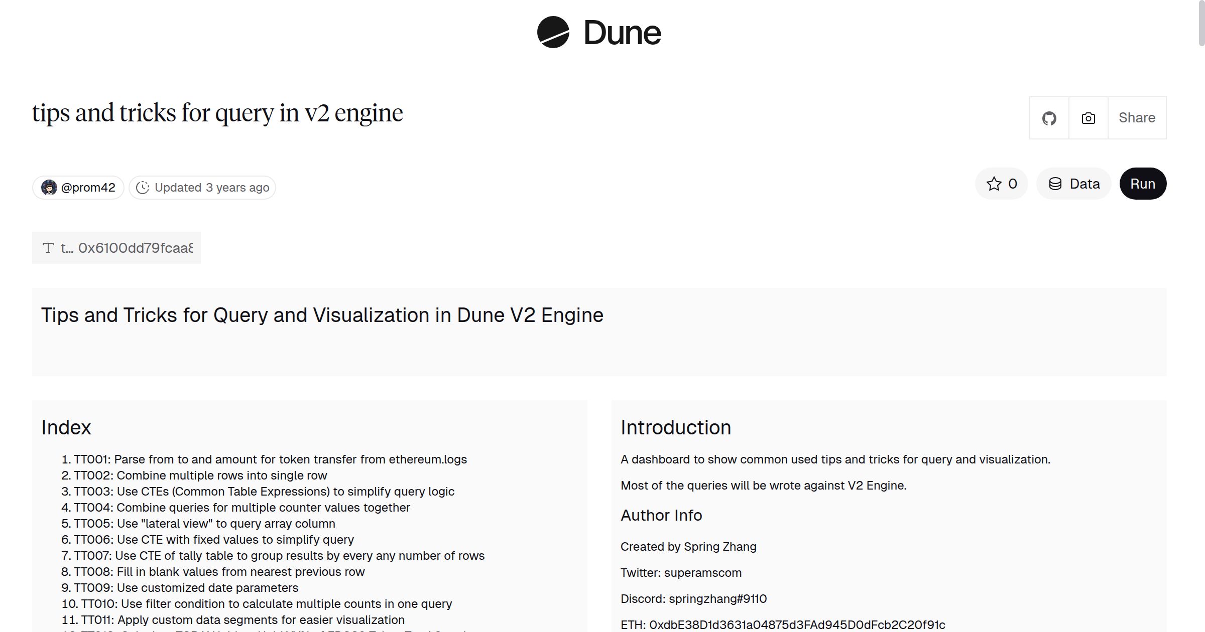 tips and tricks for query in v2 engine