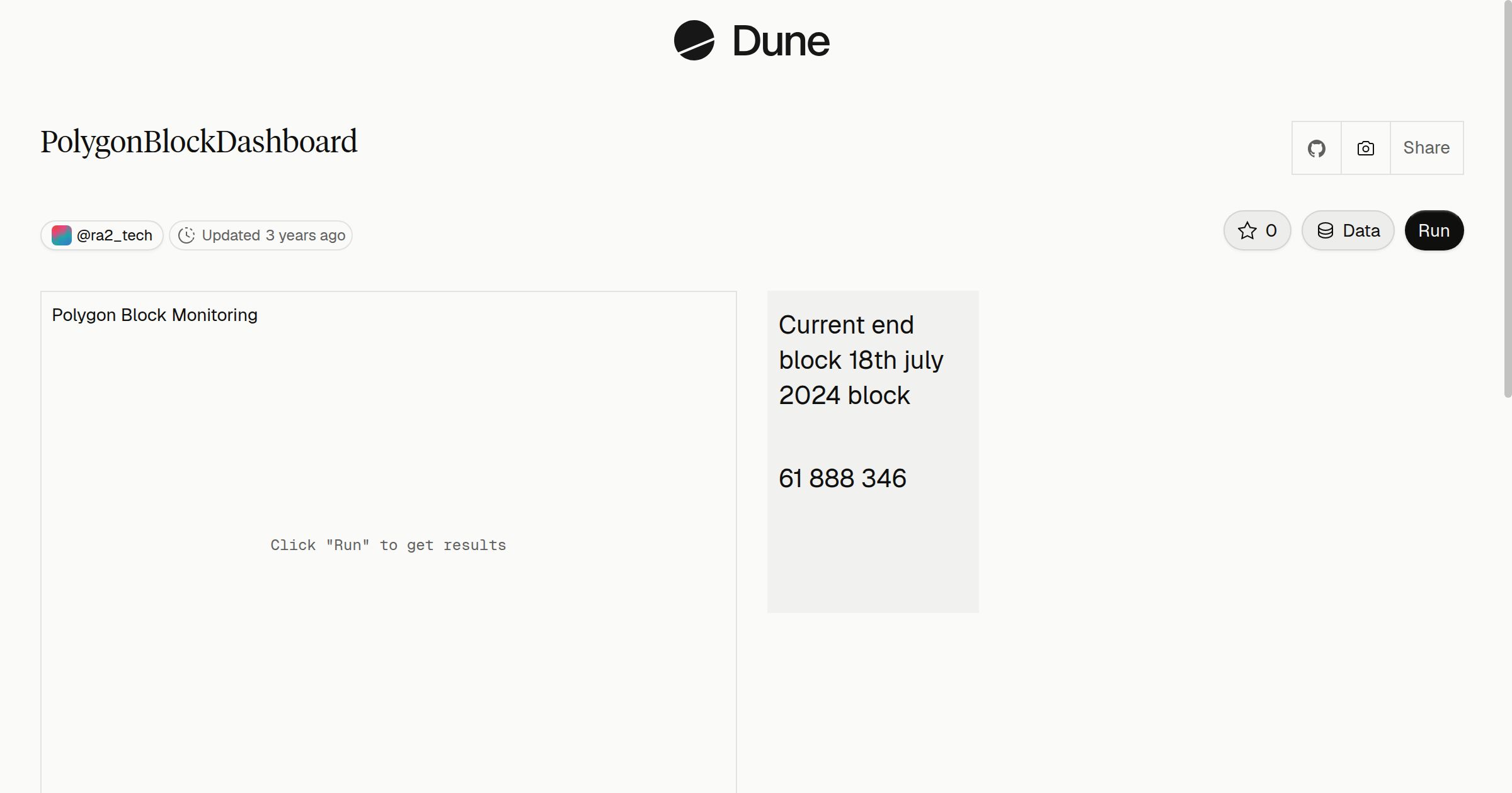 PolygonBlockDashboard | Dune