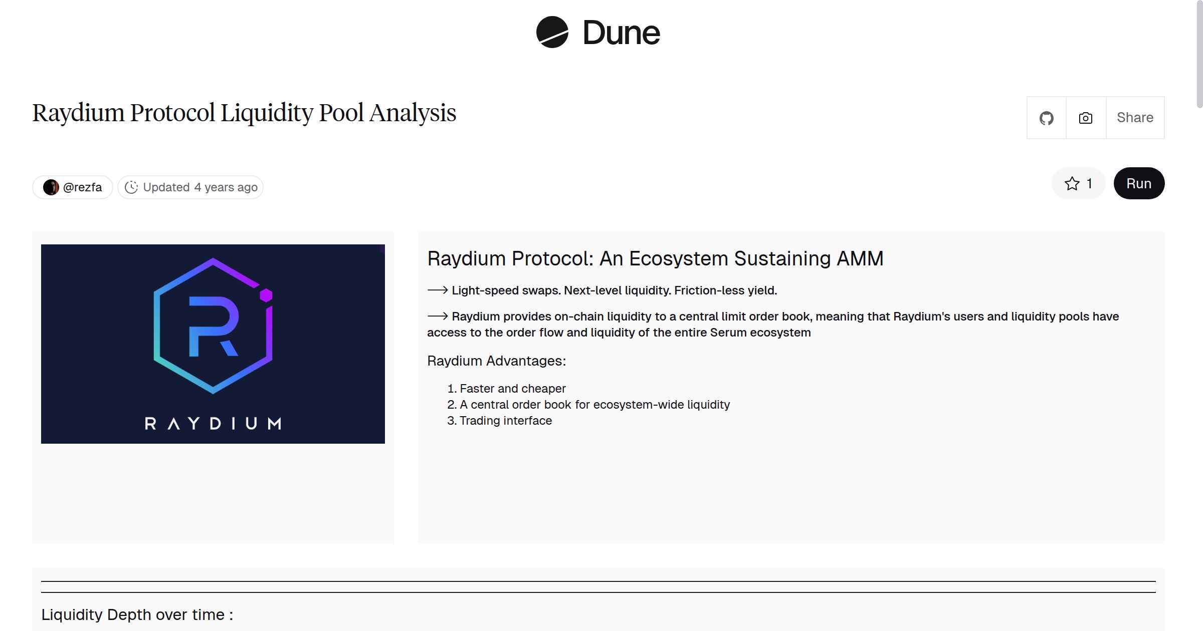 Raydium Protocol Liquidity Pool Analysis