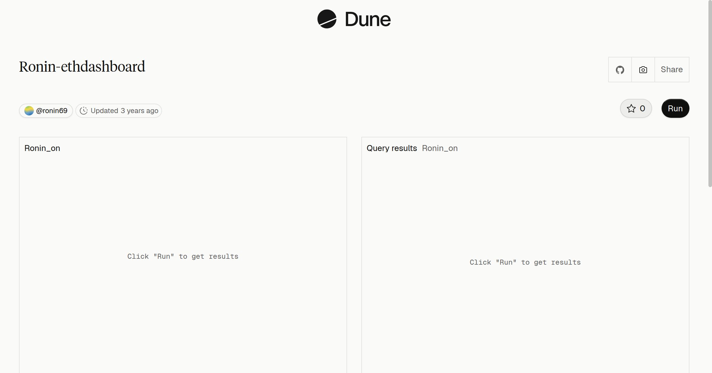 Ronin-ethdashboard | Dune