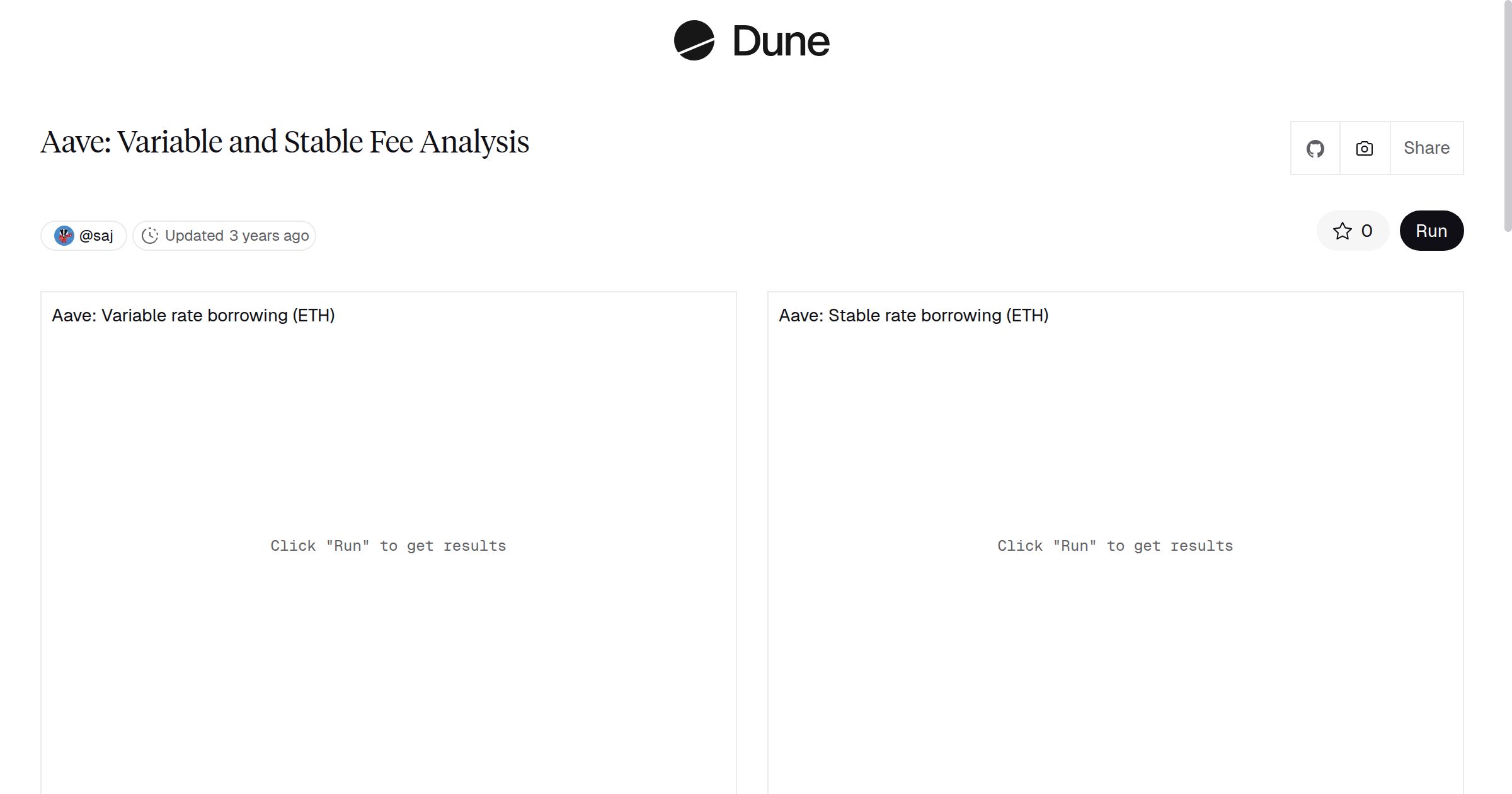Aave: Variable and Stable Fee Analysis