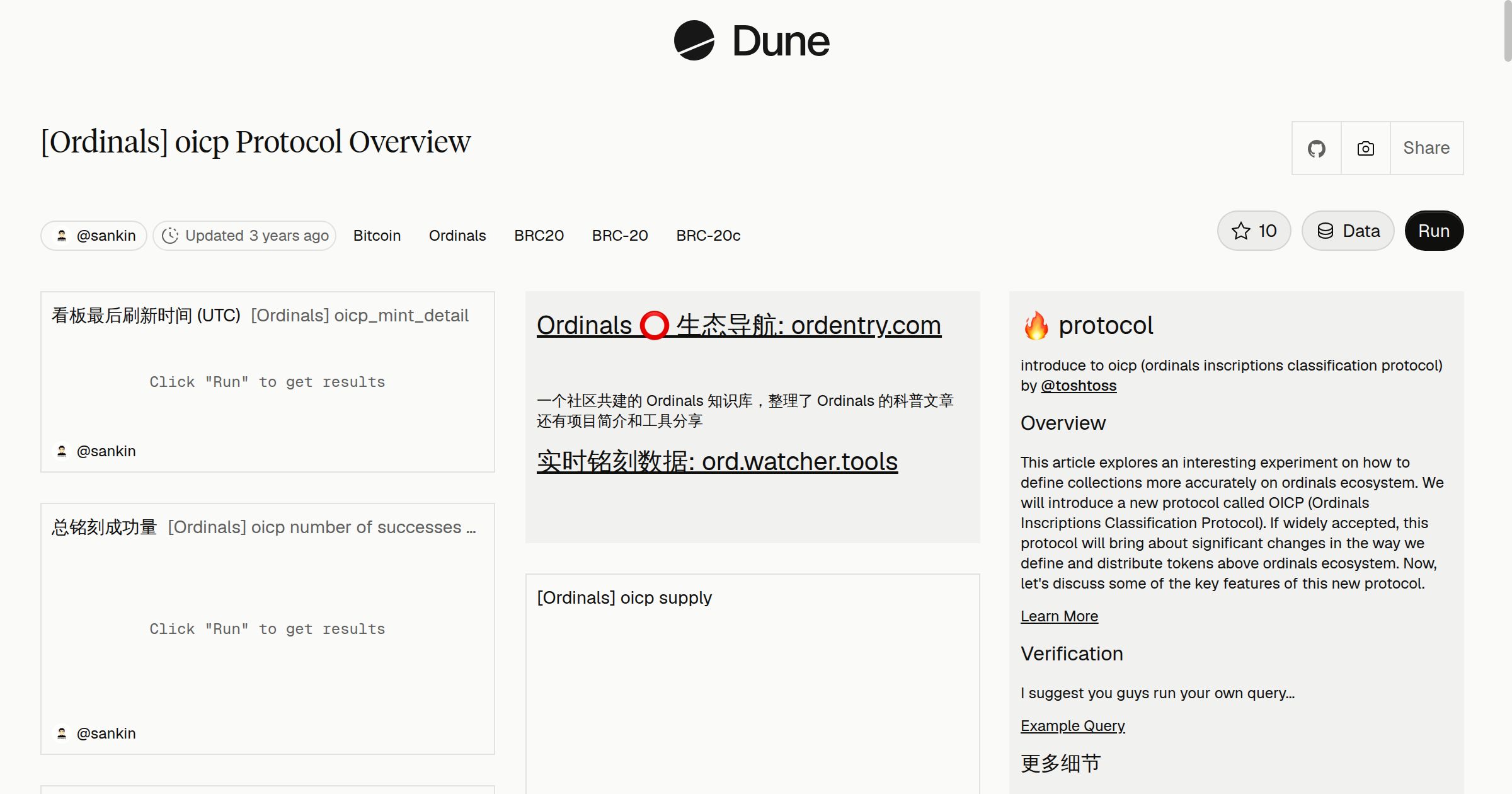 [Ordinals] oicp Protocol Overview | Dune