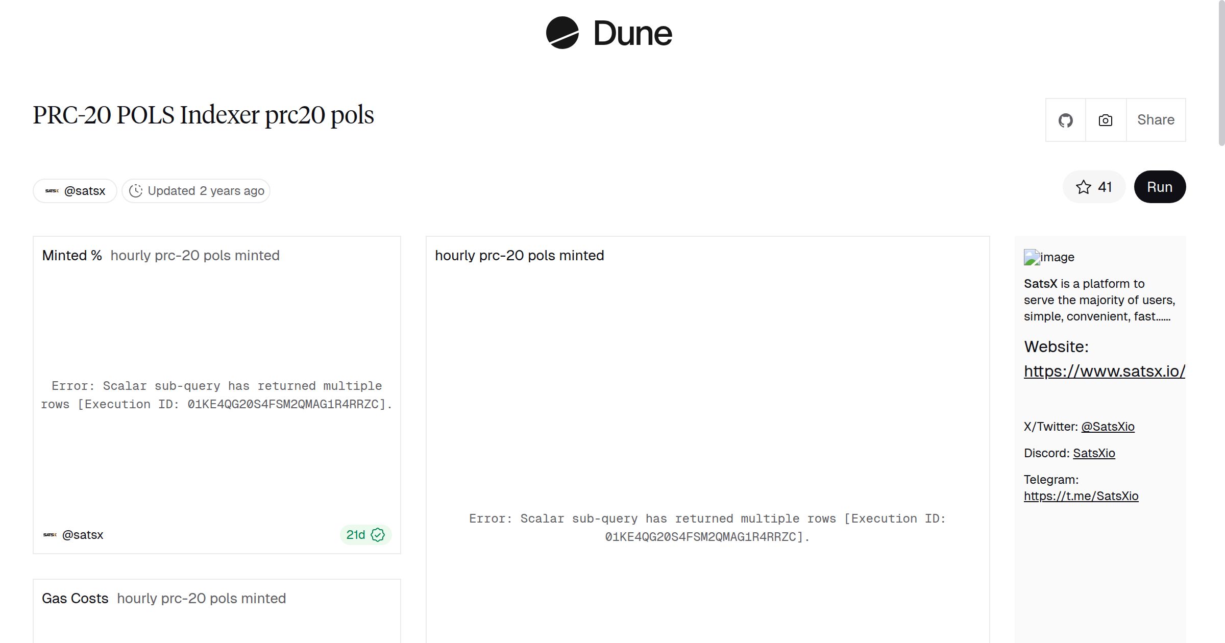 PRC-20 POLS Indexer prc20 pols
