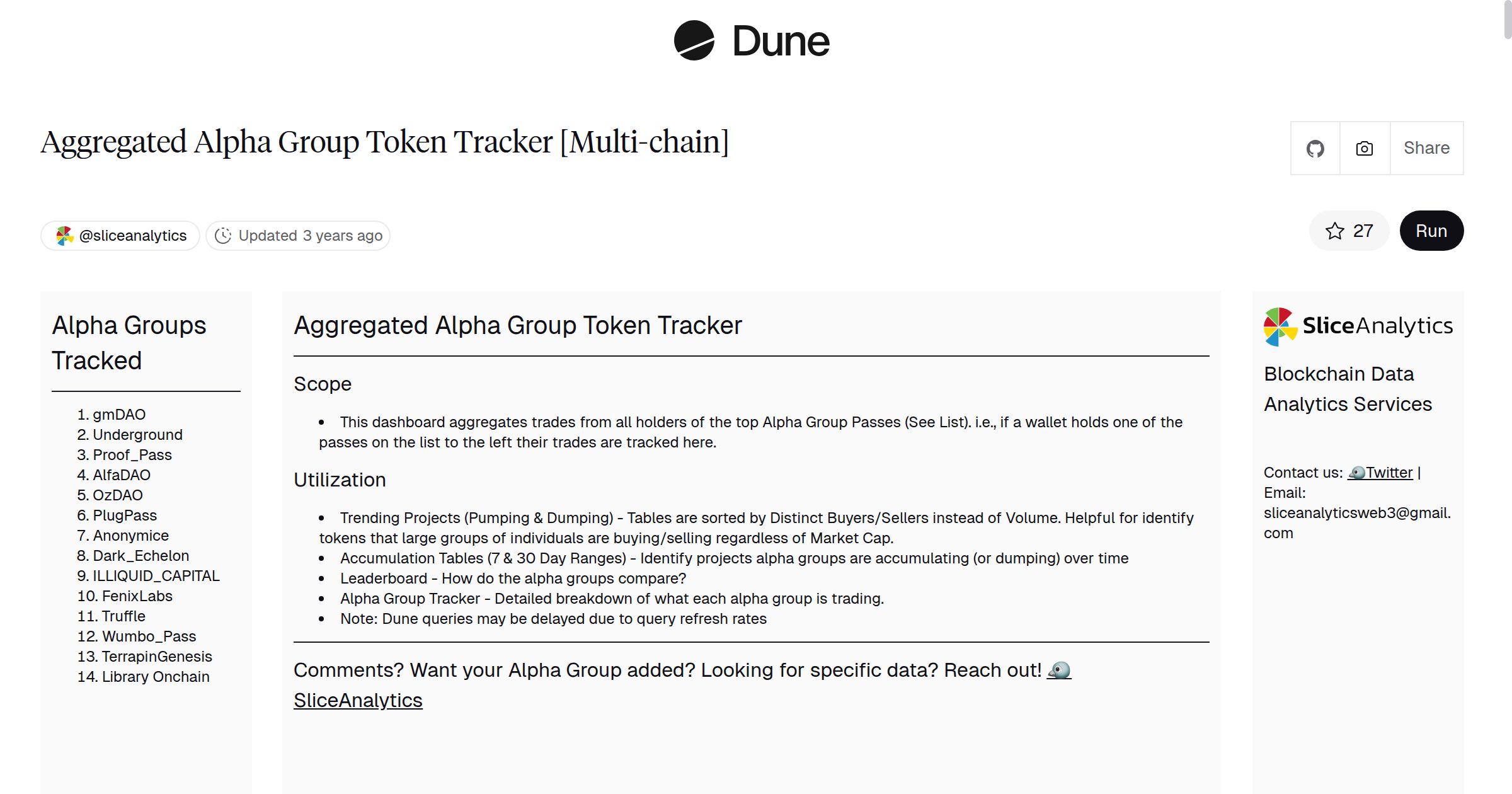 Aggregated Alpha Group Token Tracker [Multi-chain]
