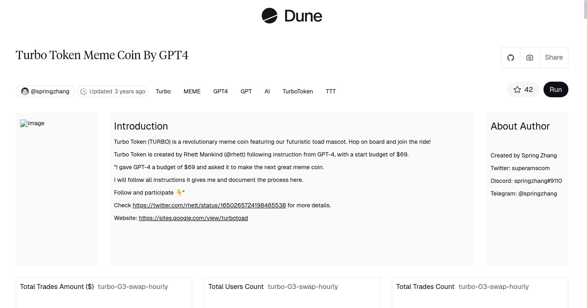 Turbo Token Meme Coin By GPT4