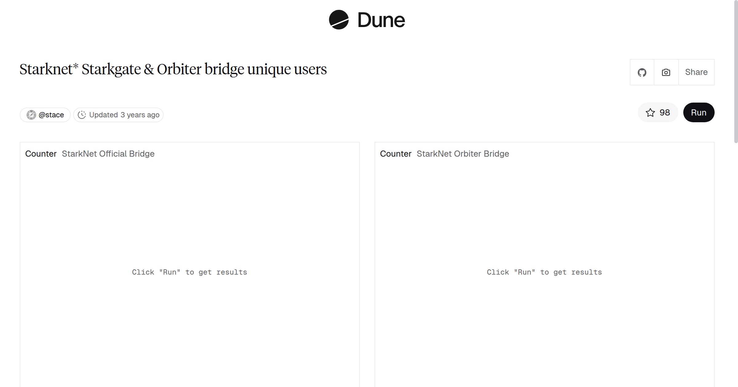 Starknet* Starkgate & Orbiter bridge unique users