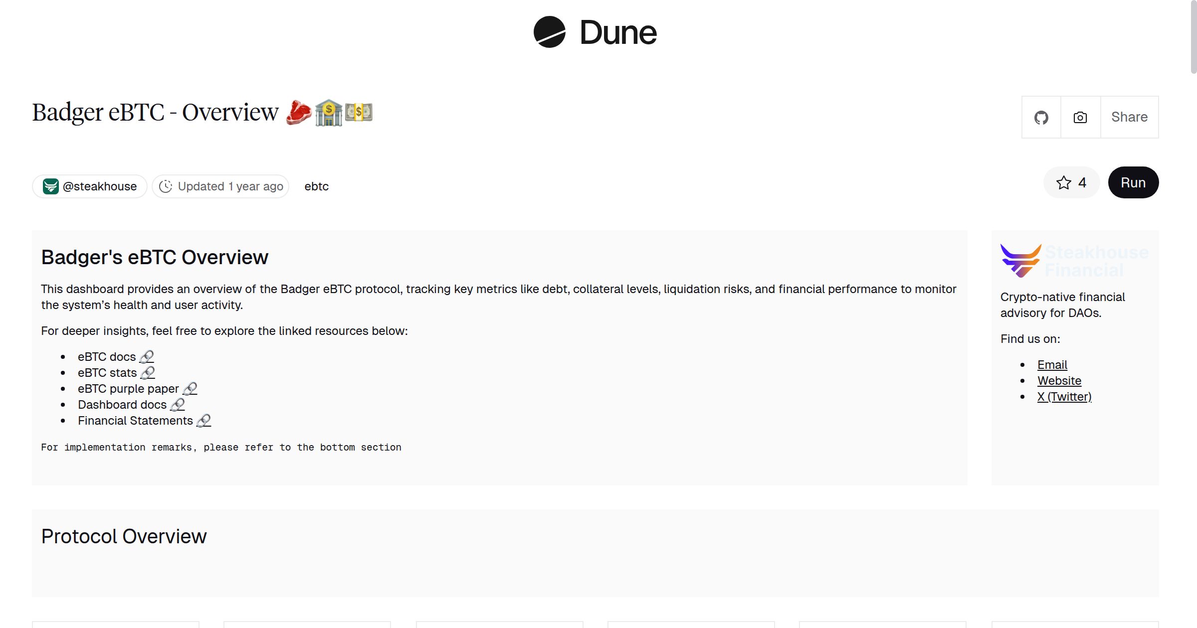 Badger eBTC - Overview 🥩🏦💵