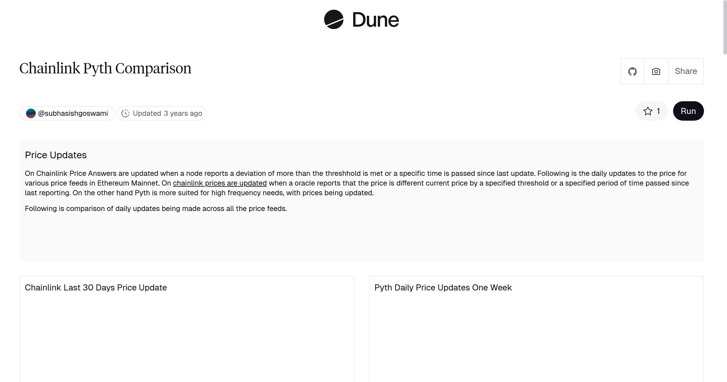 Chainlink Pyth Comparison