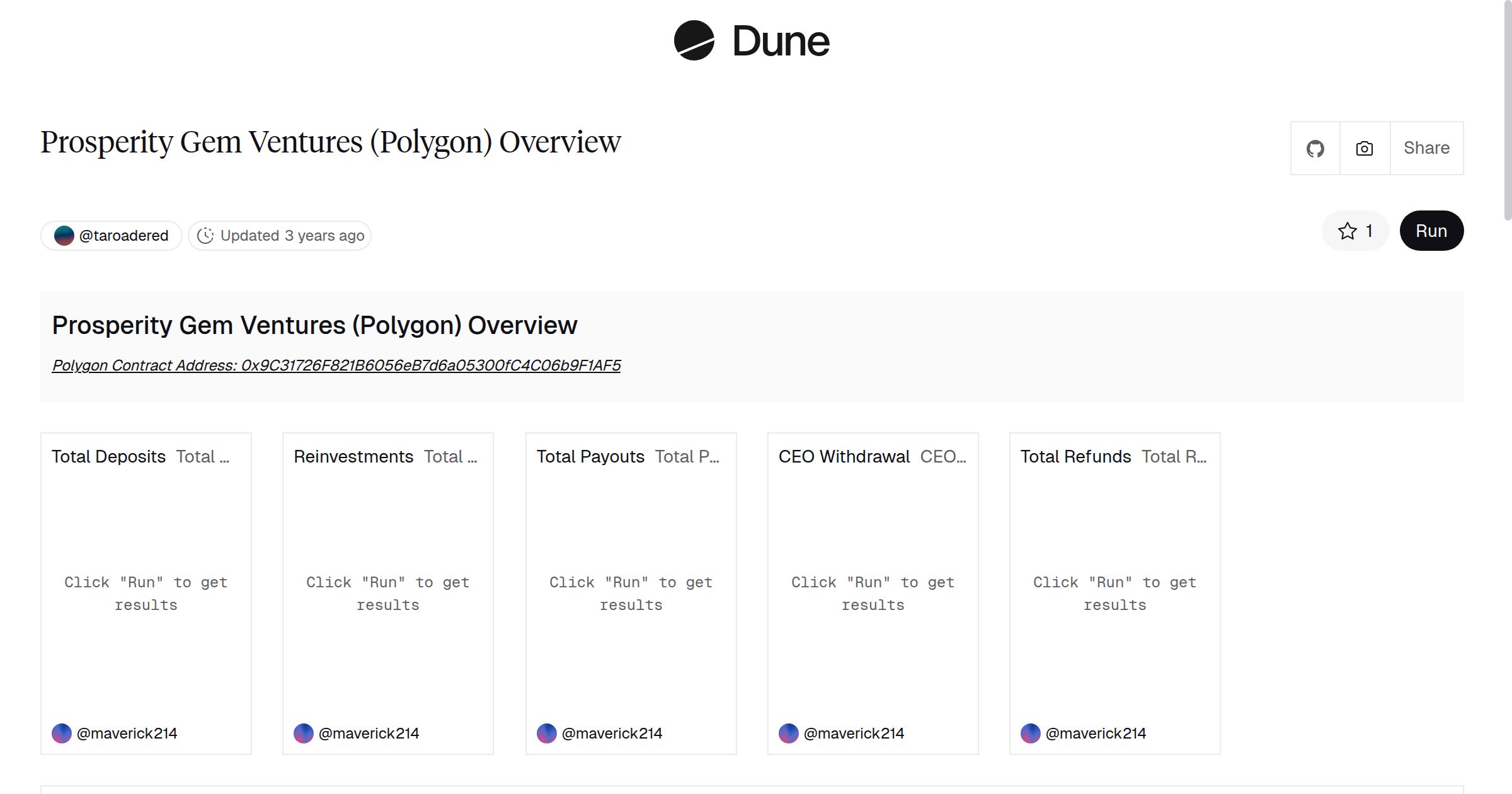 Prosperity Gem Ventures (Polygon) Overview