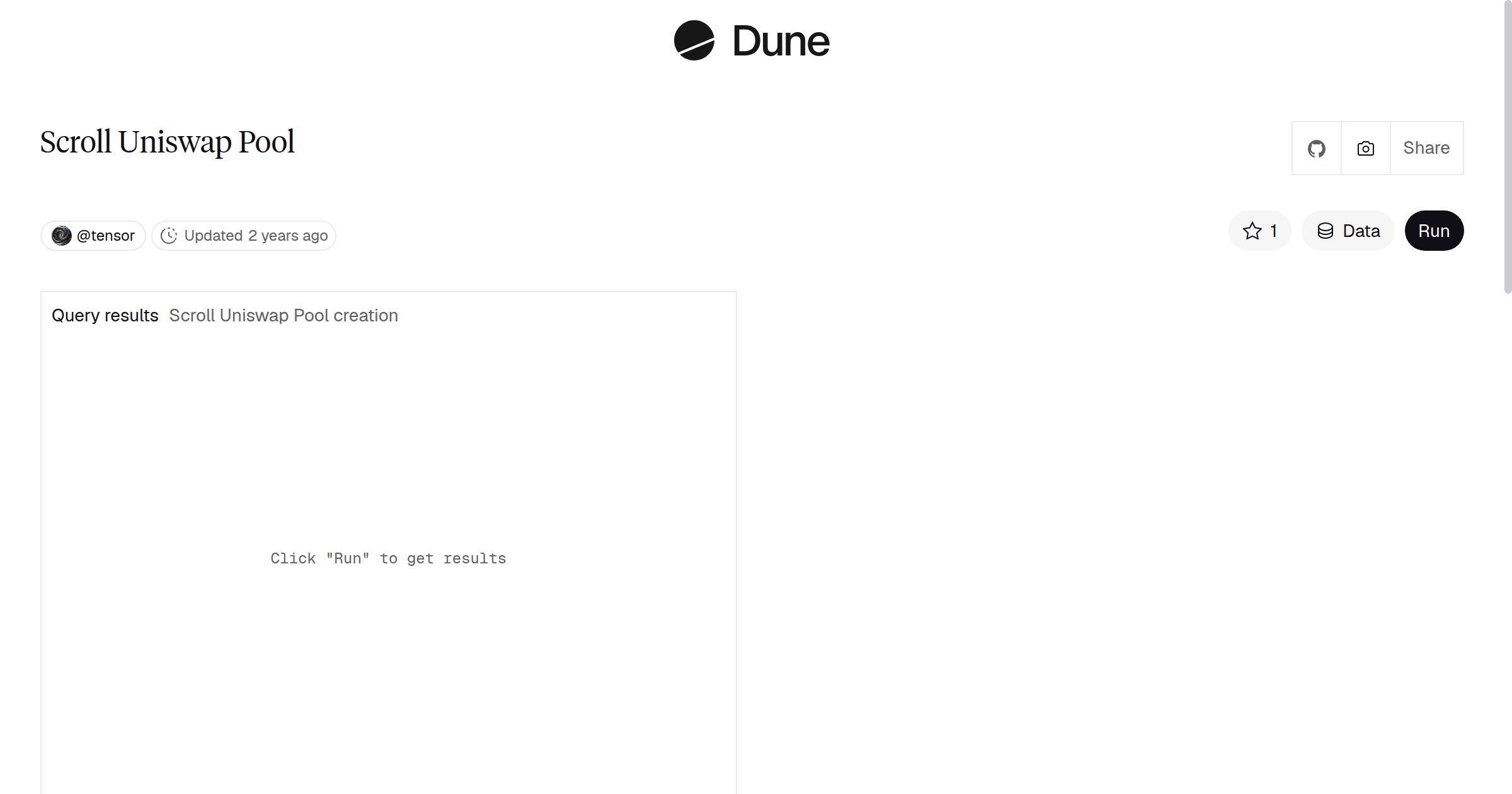 Scroll Uniswap Pool