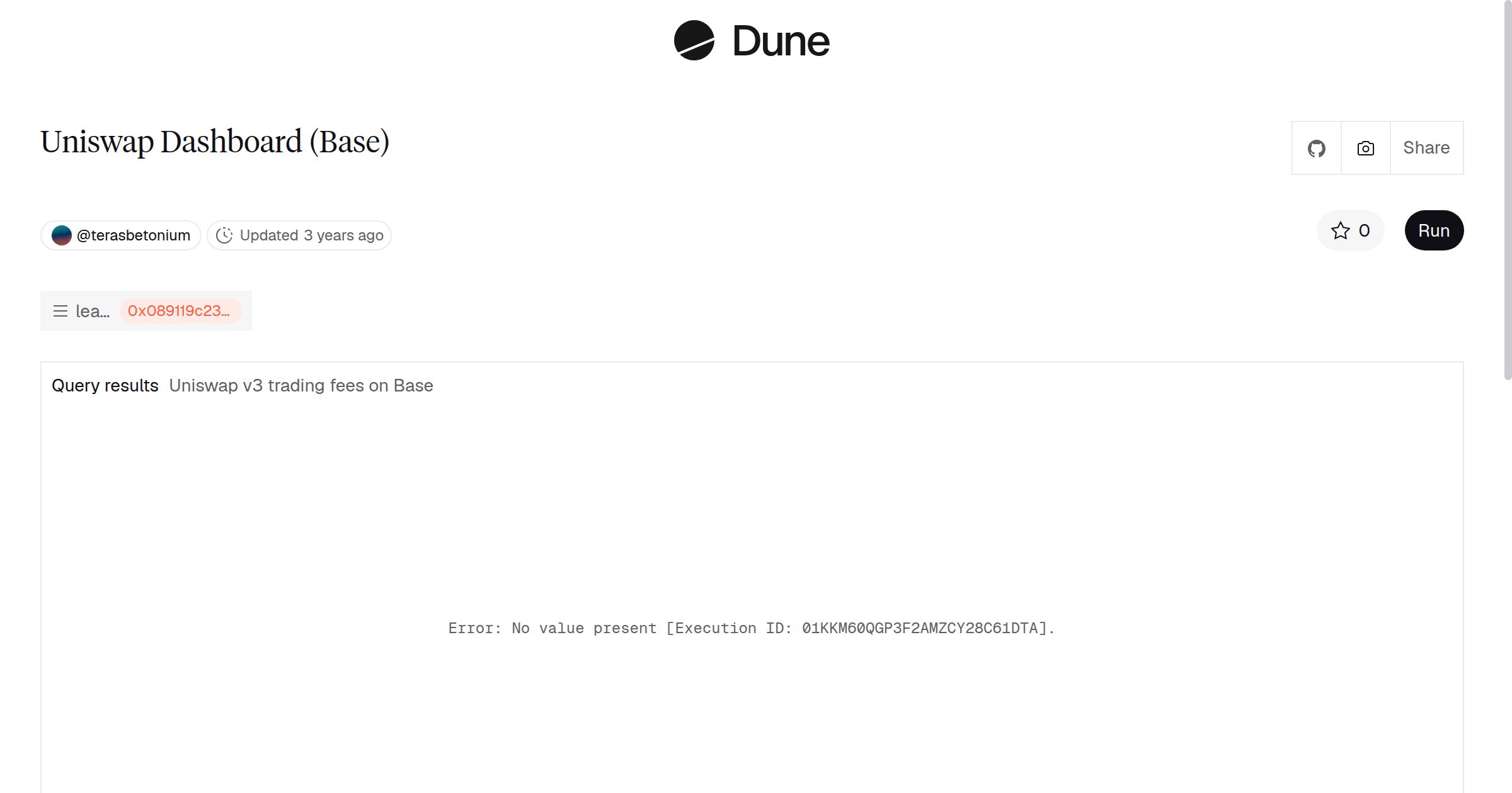Uniswap Dashboard (Base) | Dune