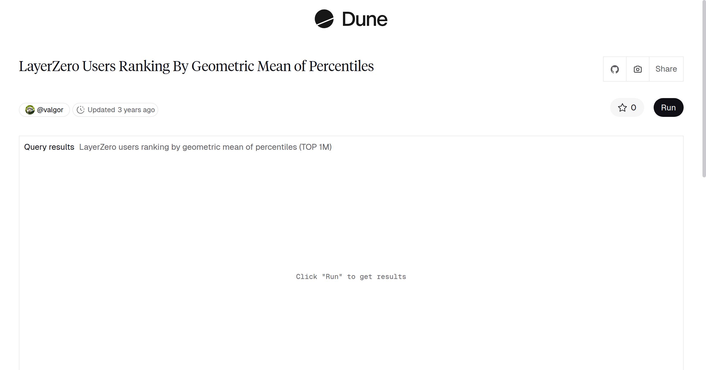 Layerzero Users Ranking By Geometric Mean Of Percentiles Dune